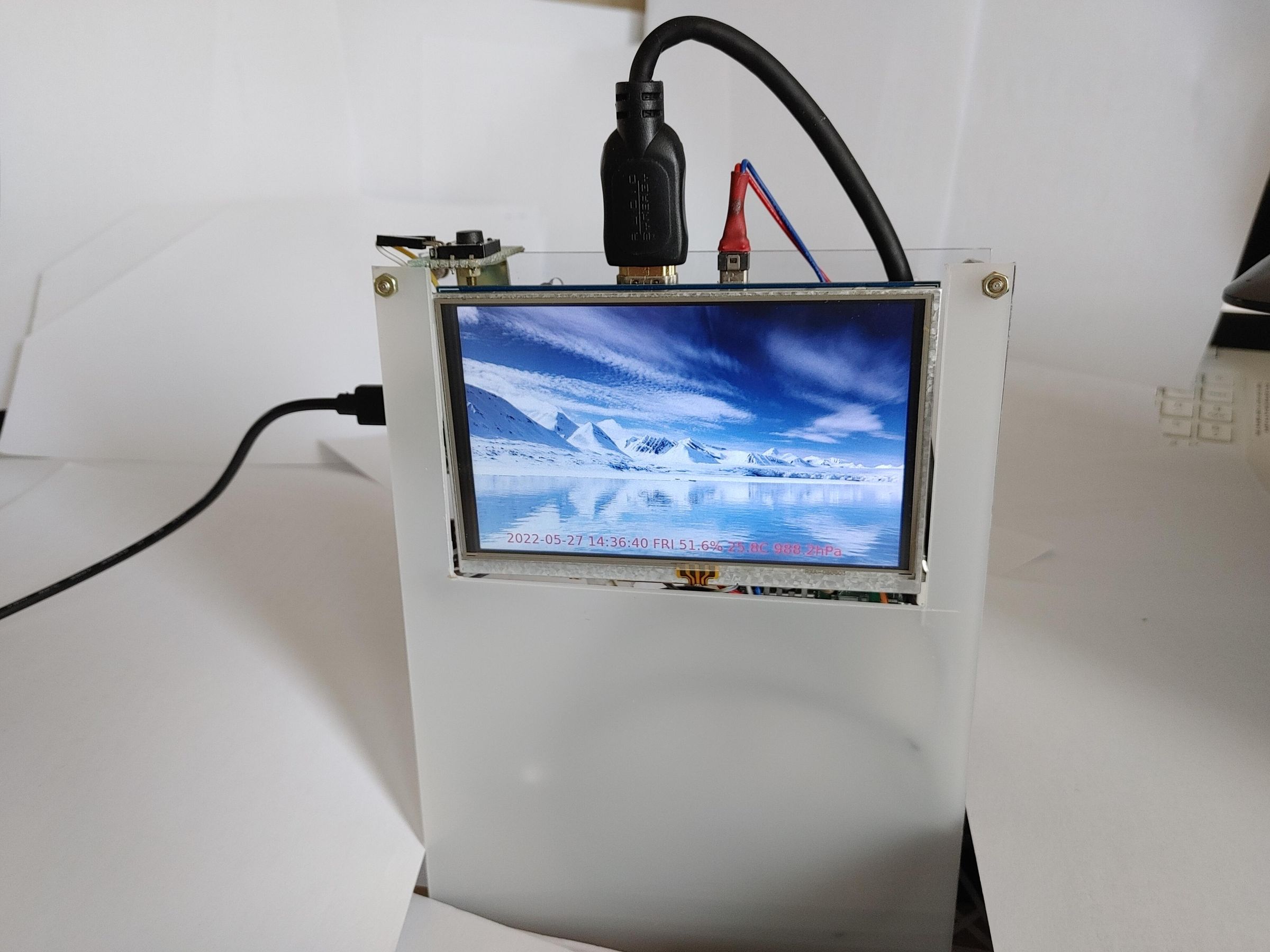 RPI and 5 Inch LCD Digital Album and Weather Station : 8 Steps (with ...