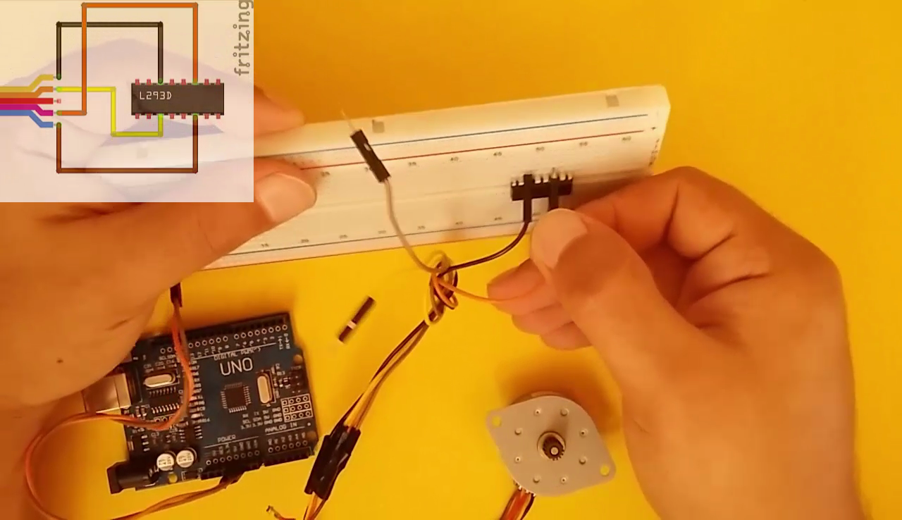 Arduino : How to Control a Stepper Motor With L293D Motor Driver : 5 ...