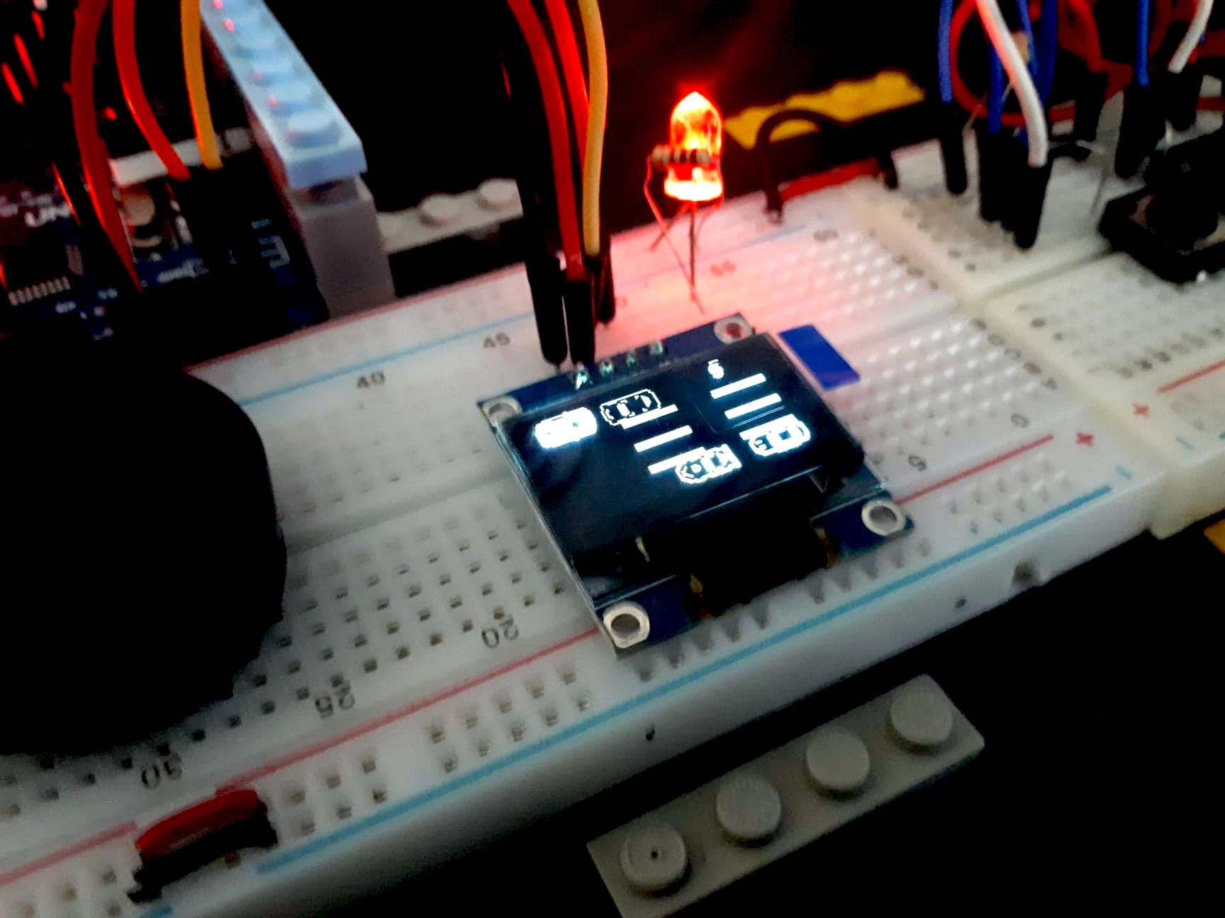 Reckless Racer Arduino OLED Game, AdafruitGFX and Bitmaps Basics : 6 ...