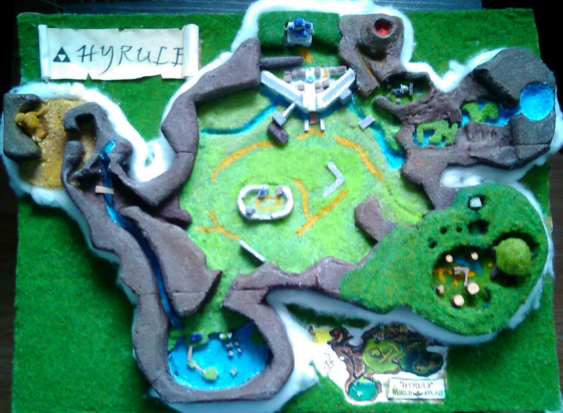 Zelda Ocarina of Time Hyrule World Map Diorama : 5 Steps - Instructables