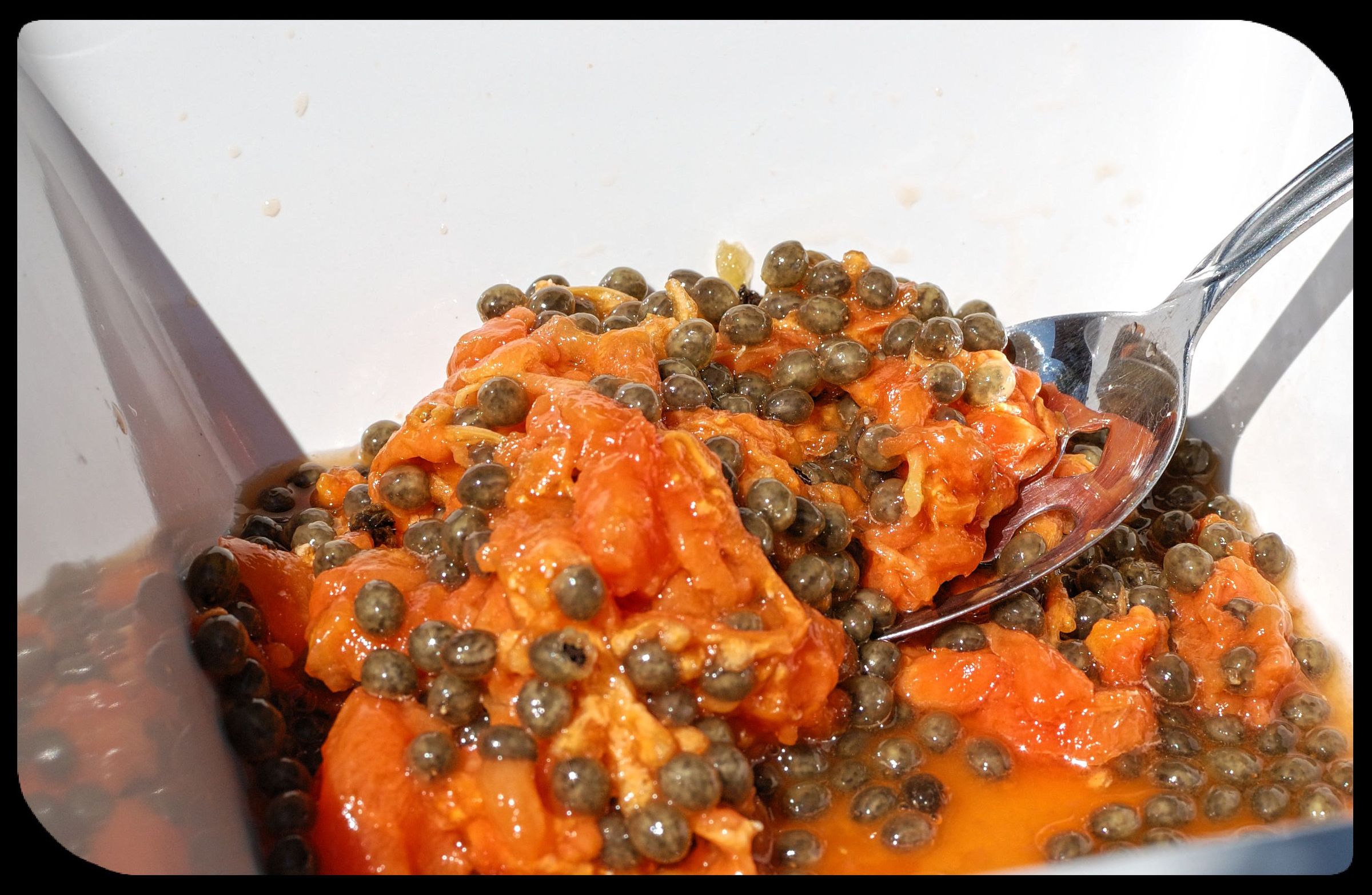 Fresh Papaya - Cleaning and Cutting : 3 Steps (with Pictures ...