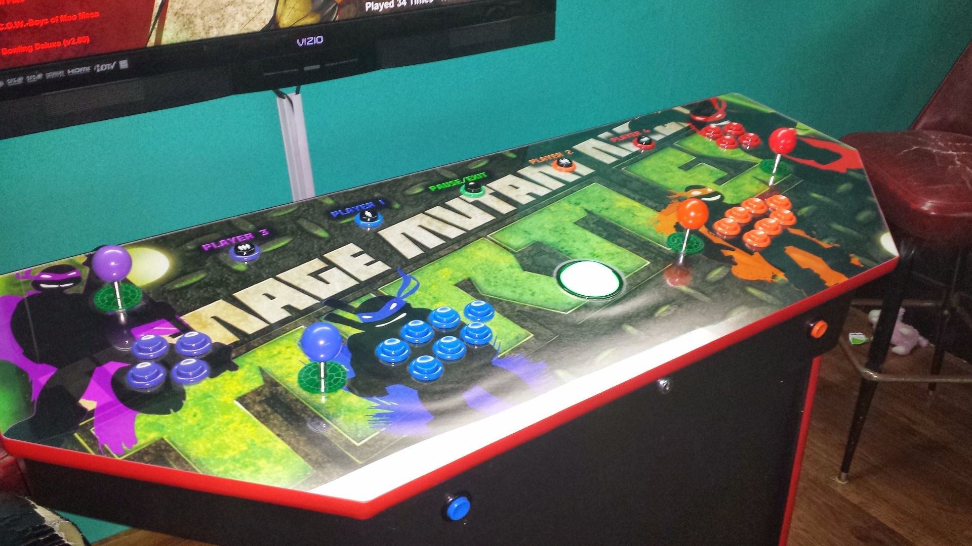 4-Player Pedestal Arcade Cabinet for MAME : 32 Steps (with Pictures ...