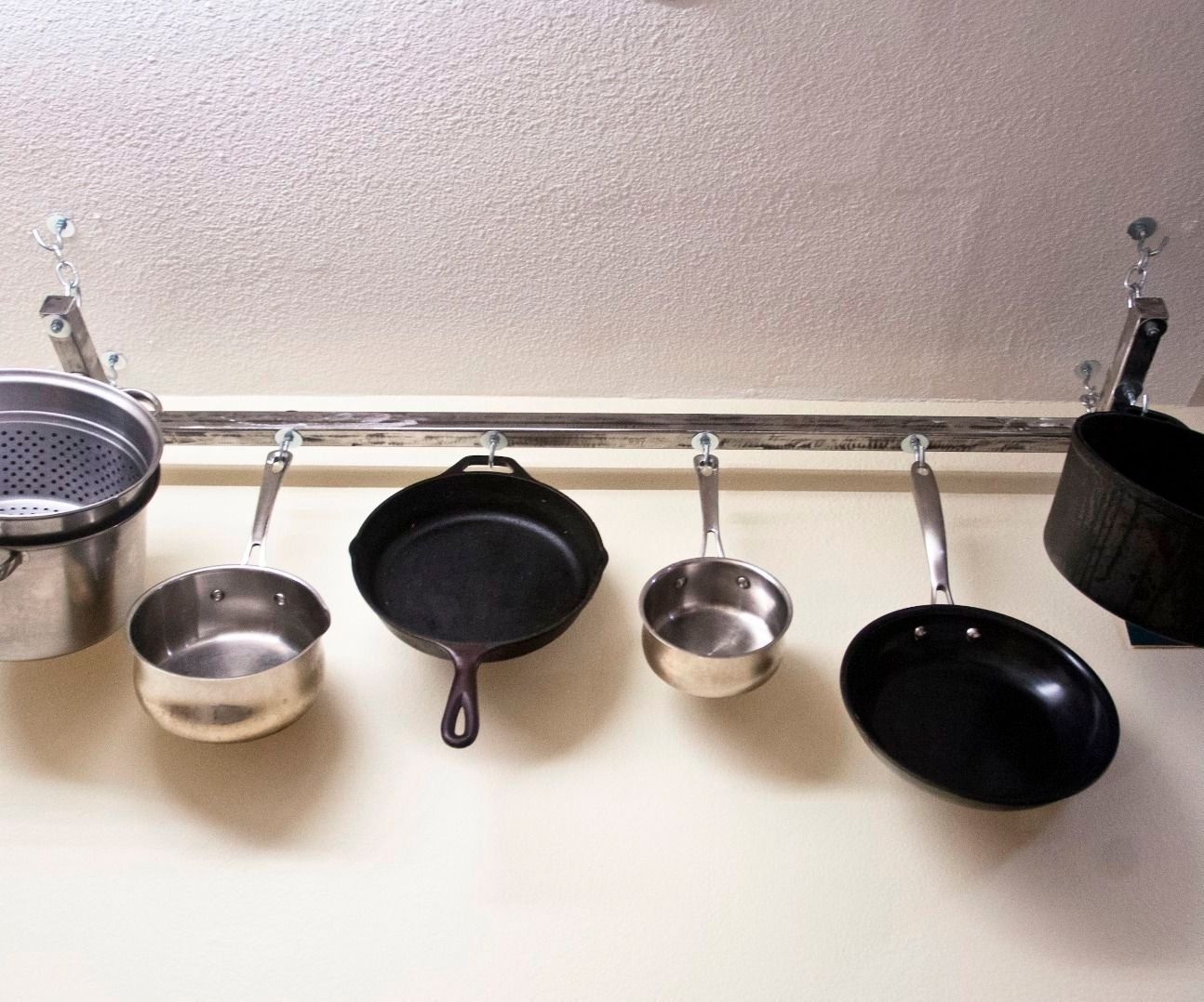Modern Industrial Hanging Steel Pan Rack : 9 Steps (with Pictures ...