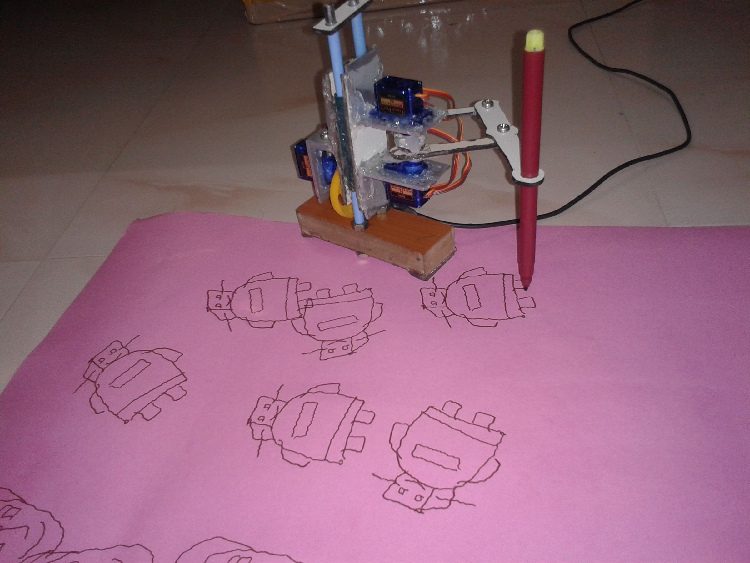 Cute Drawing Buddy V1, SCARA Robot - Arduino : 20 Steps (with Pictures ...
