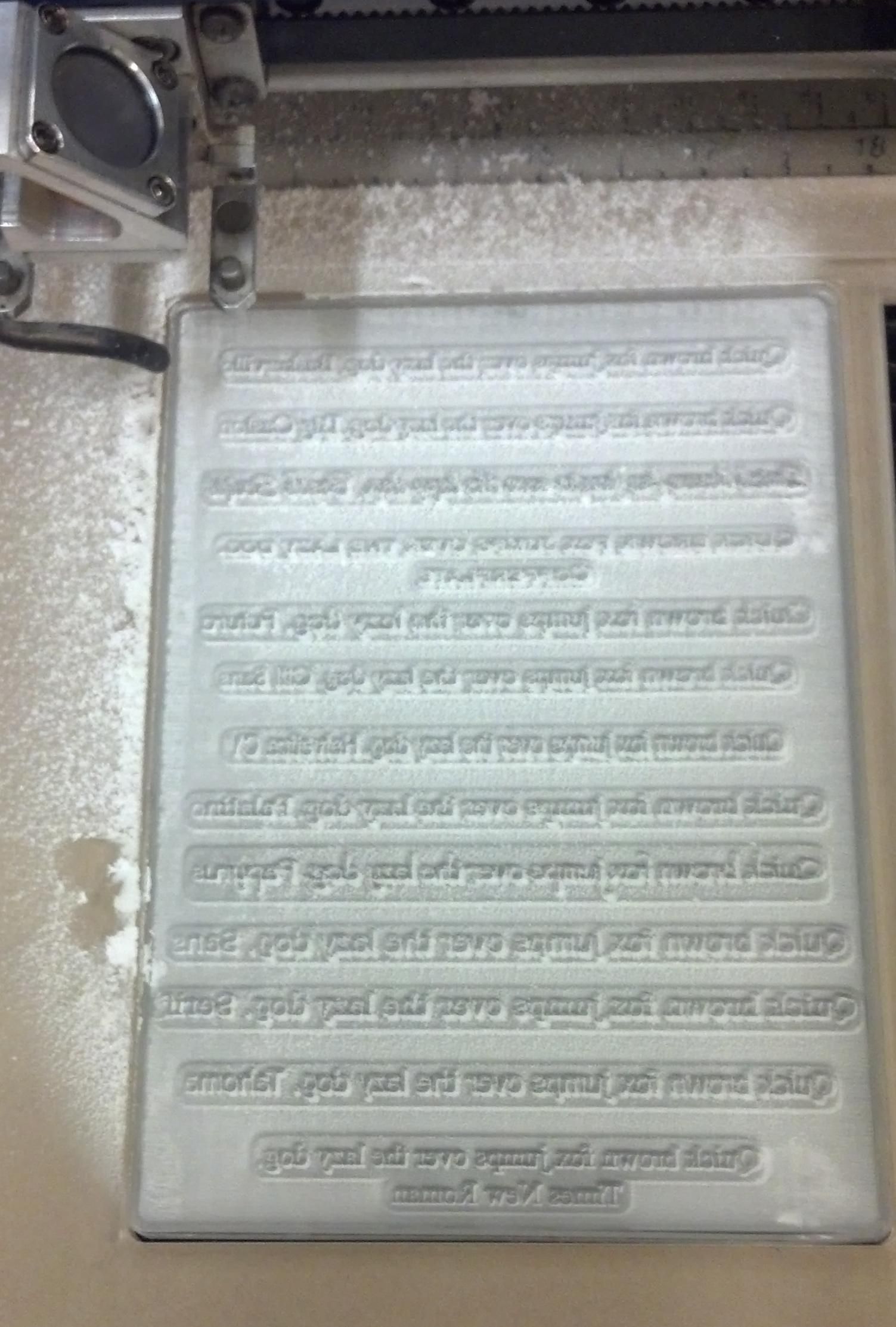 Laser Etch and Cut Acrylic Printing Die : 4 Steps - Instructables