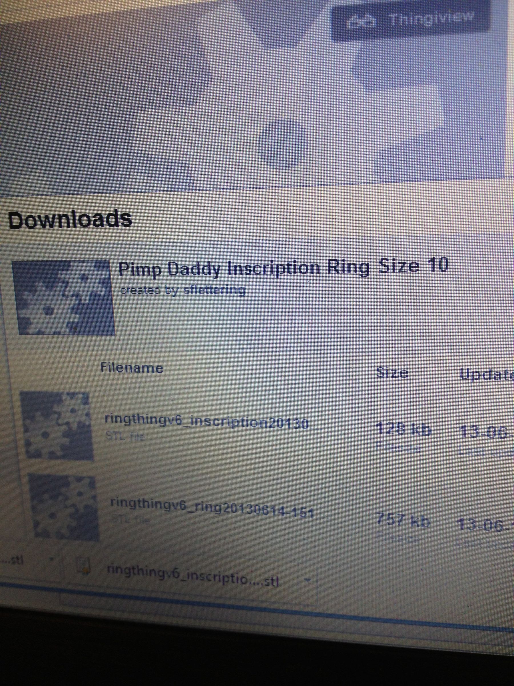 3D Printing a Pimp Daddy Ring As a Father's Day Gift : 6 Steps ...
