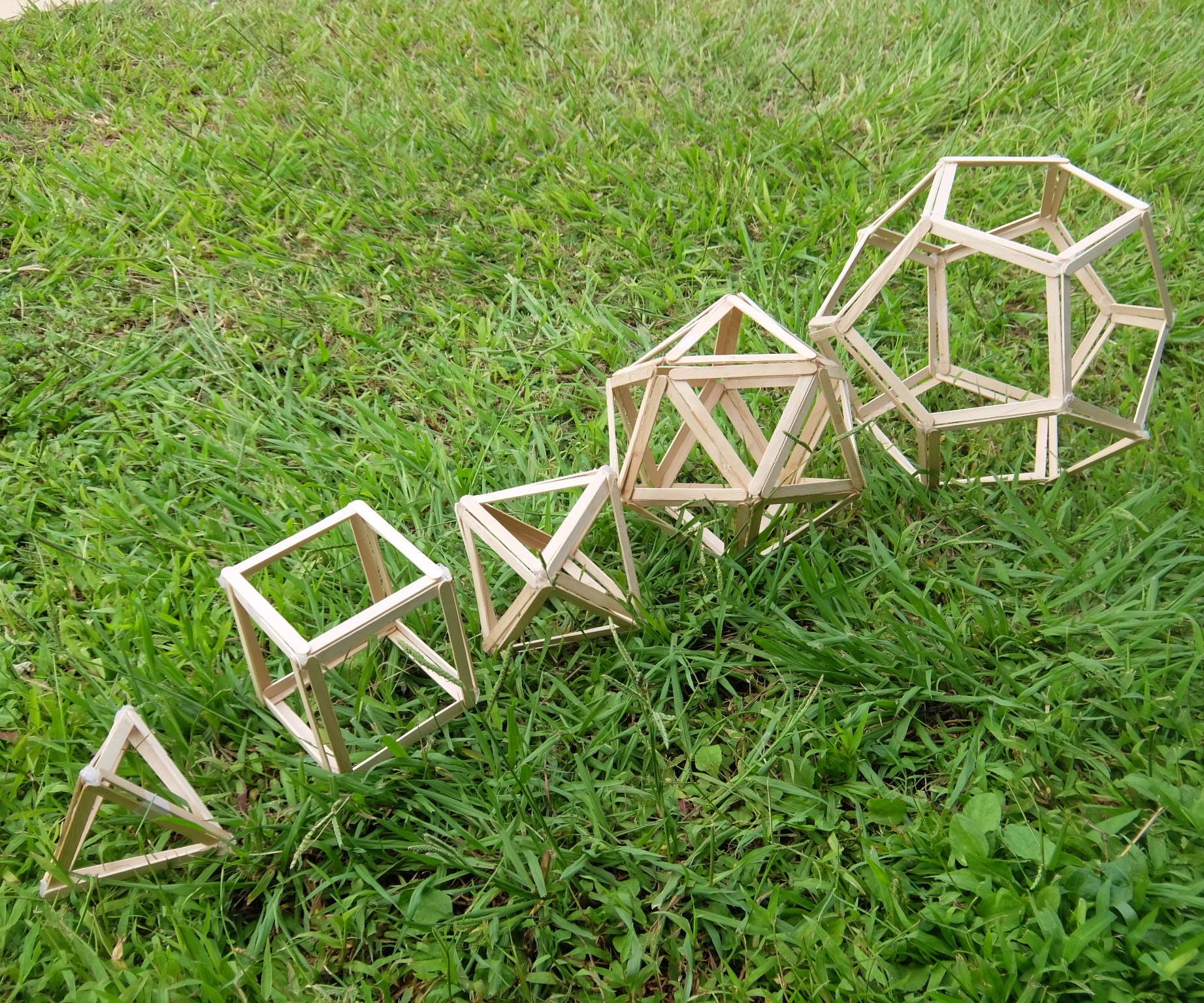 5 Platonic Solids Popsicle Sticks Models DIY : 6 Steps (with Pictures ...