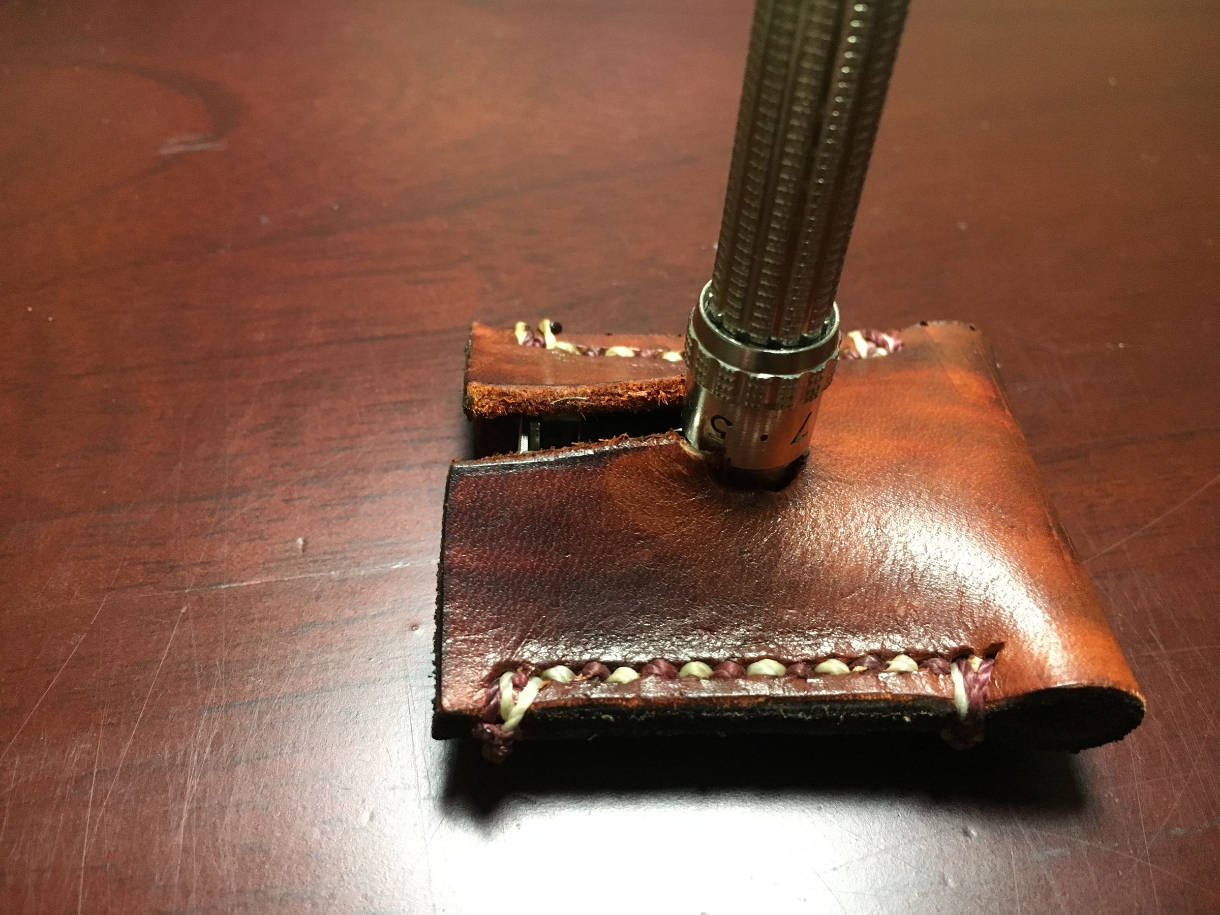 Leather Safety Razor Travel Cover/Protector : 4 Steps (with Pictures ...