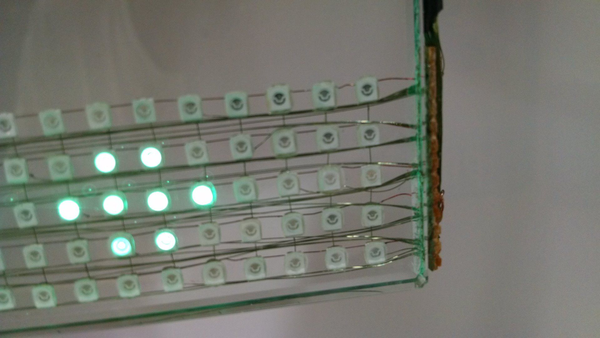 LED on GLASS DISPLAY Part 2 : 5 Steps - Instructables