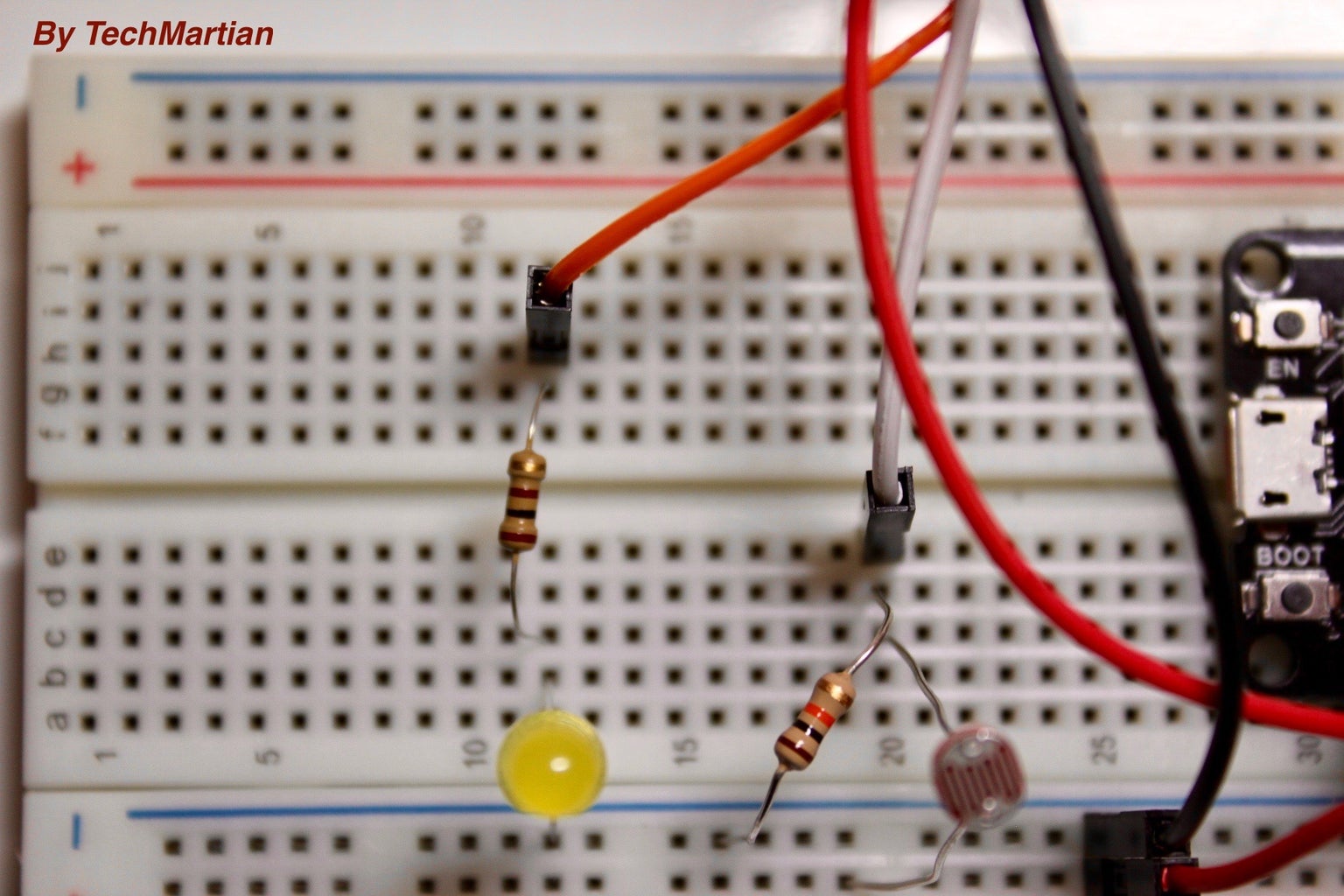 Interfacing Photoresistor With Esp32 4 Steps Instructables
