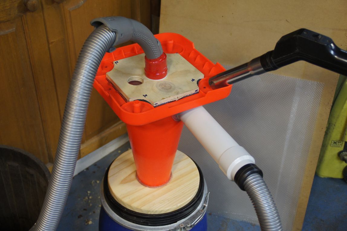 Dust Cyclone Made From a Traffic Cone : 4 Steps (with Pictures ...