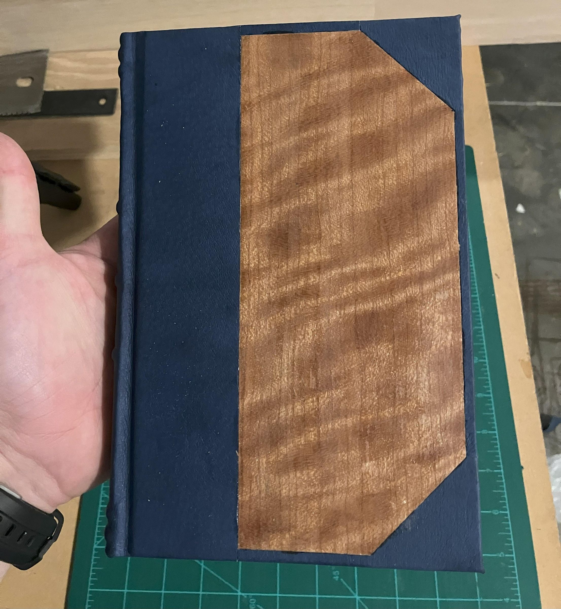 Make a Leatherbound Book With Wood Accents From Scratch : 17 Steps ...