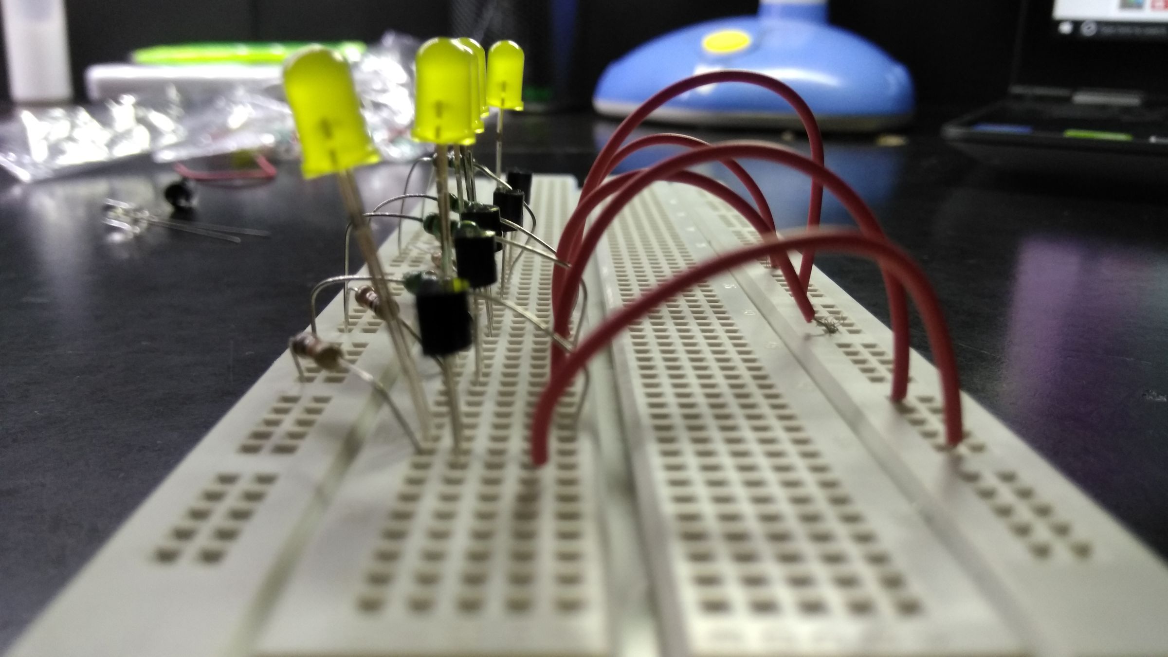 5 LED CHASER USING a TRANSISTOR : 7 Steps (with Pictures) - Instructables