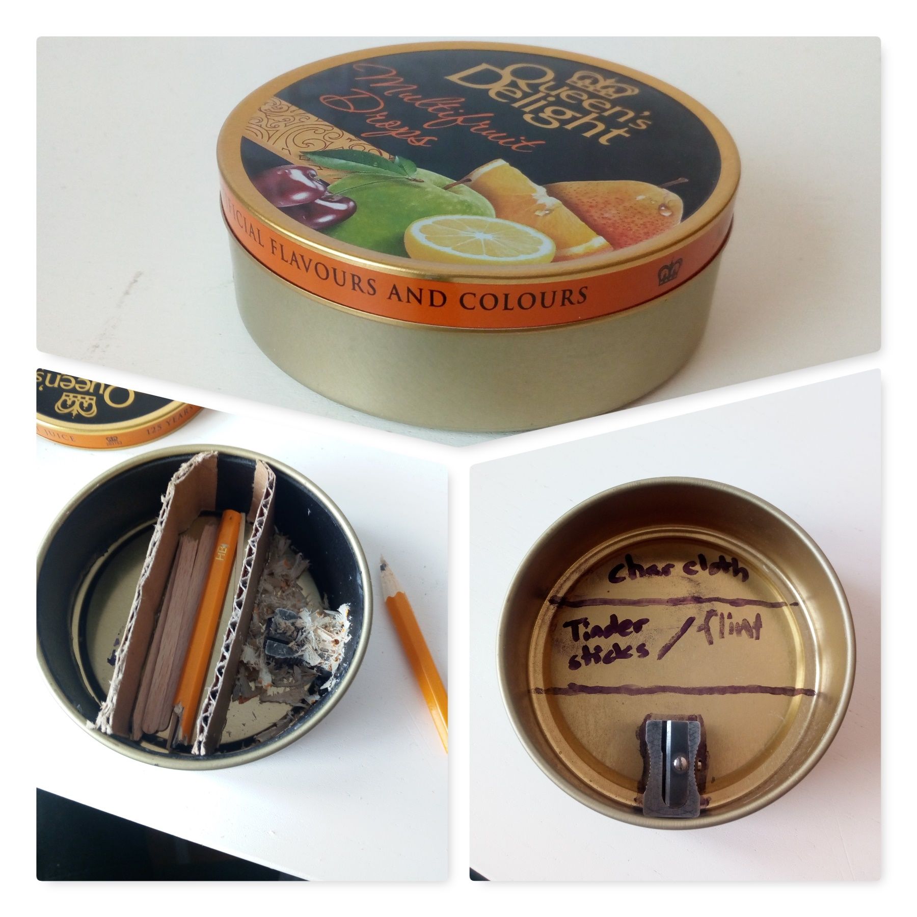Tinder/Fire Starter Tin : 9 Steps - Instructables