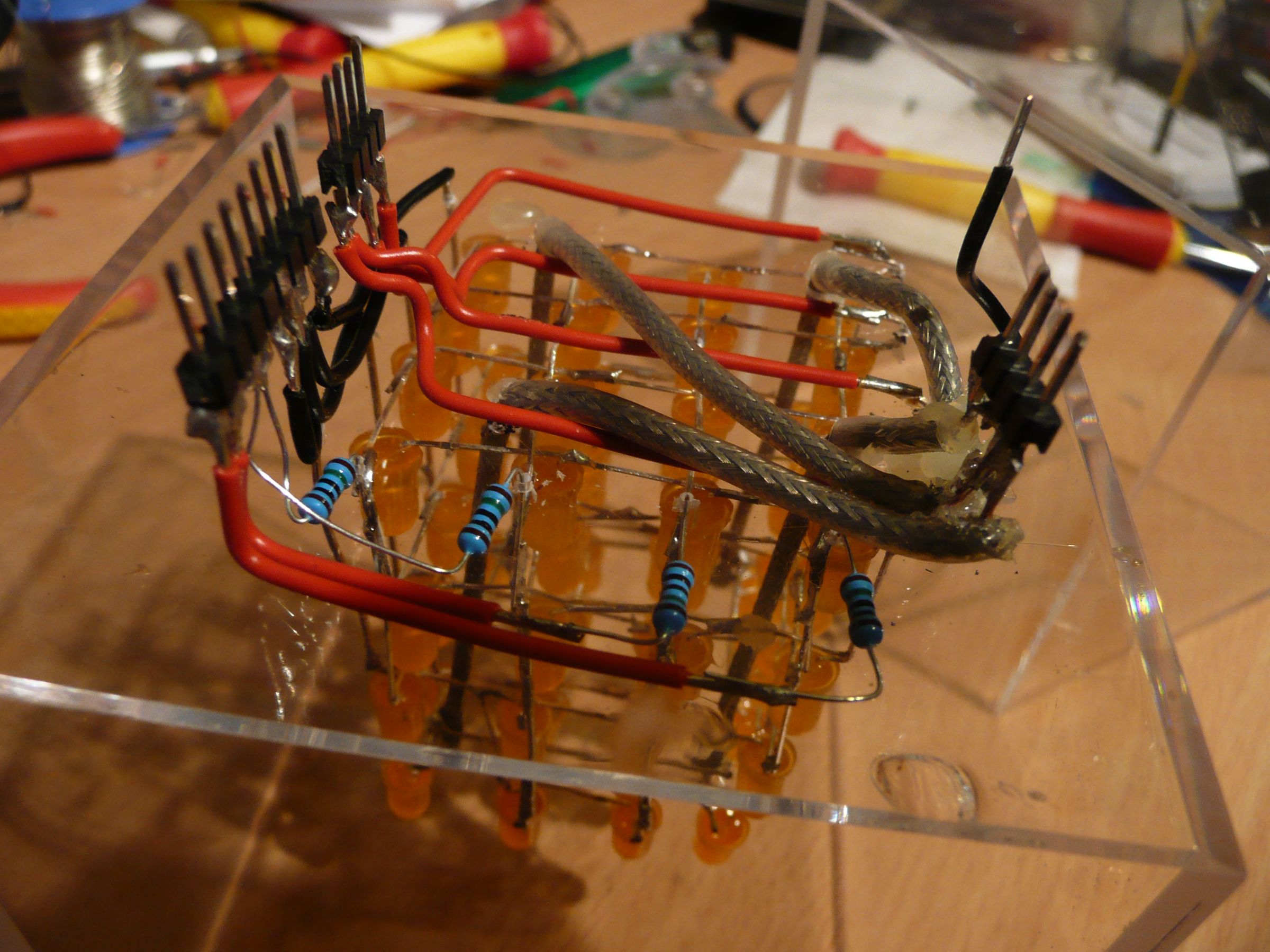 4x4x4 Interactive LED-cube With Arduino : 13 Steps (with Pictures ...