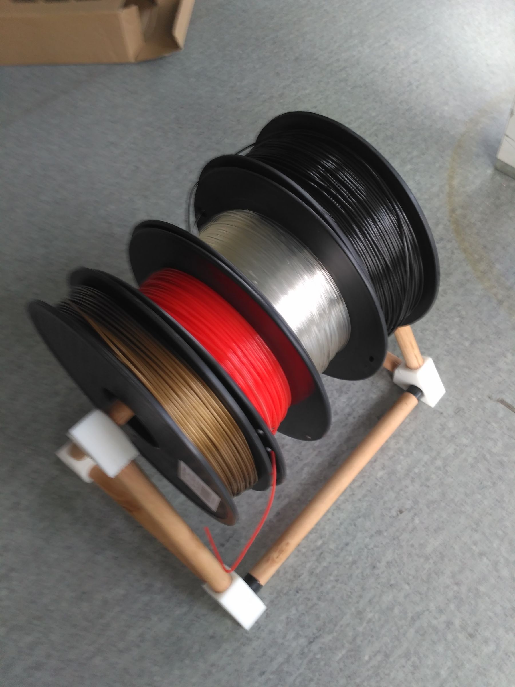 Filament Spool Rack : 6 Steps (with Pictures) - Instructables