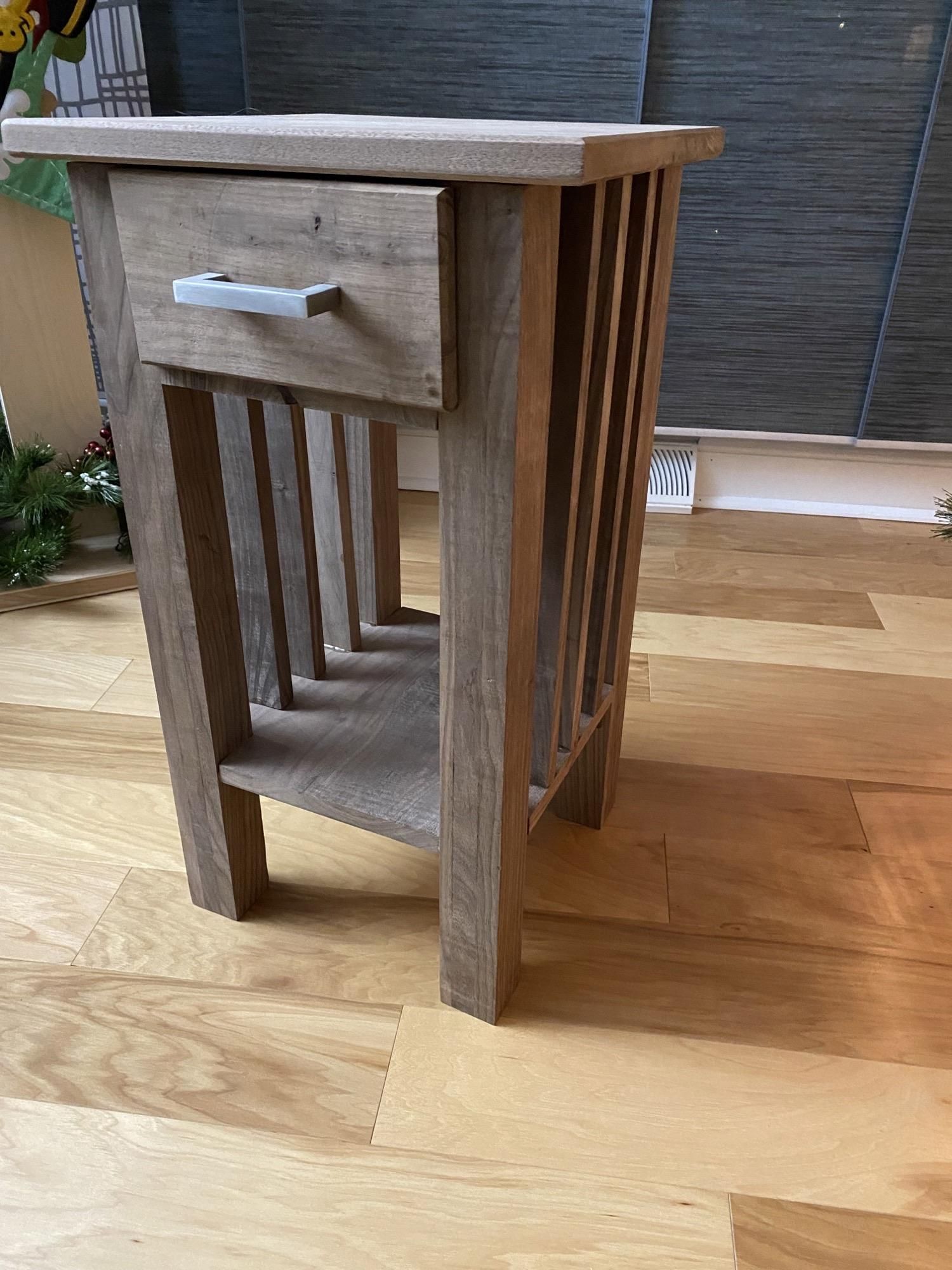 End Table With Fake Drawer and Shelf. : 25 Steps (with Pictures ...
