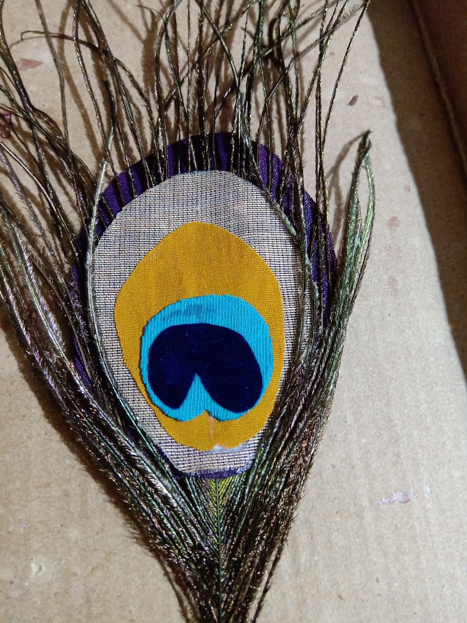 Remake of Peacock Feather, With Cloth & Feather Pieces! : 10 Steps ...
