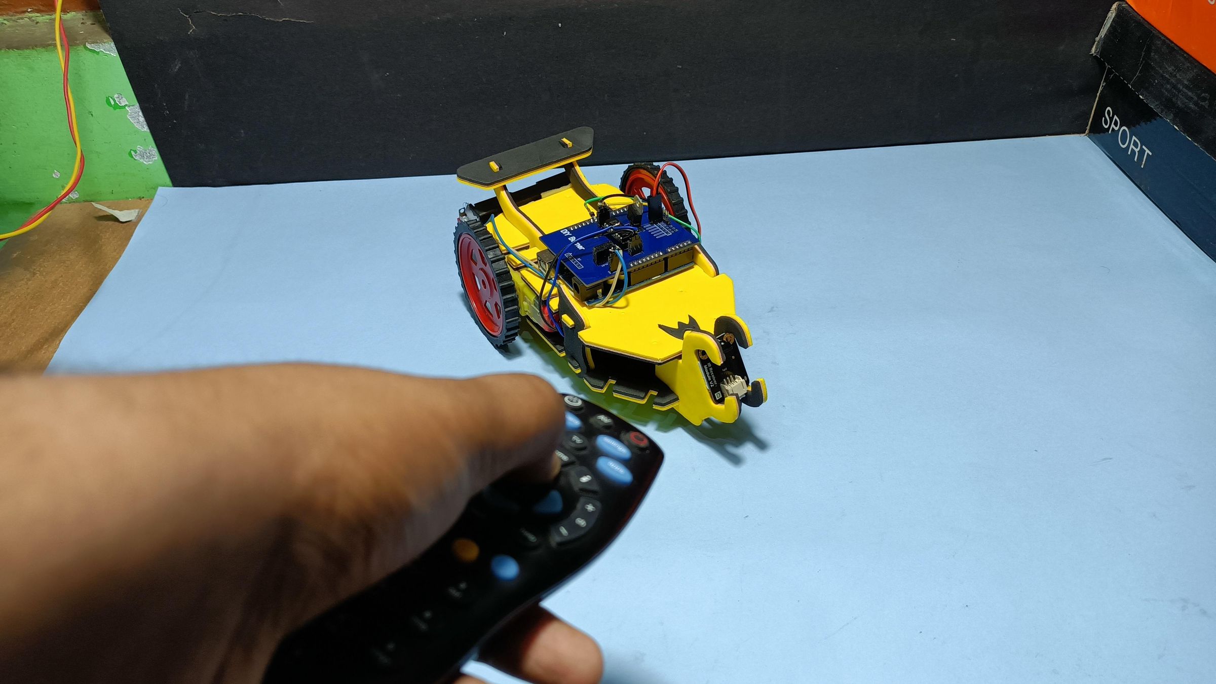 How to Make a TV Remote Control Robot Car : 7 Steps - Instructables