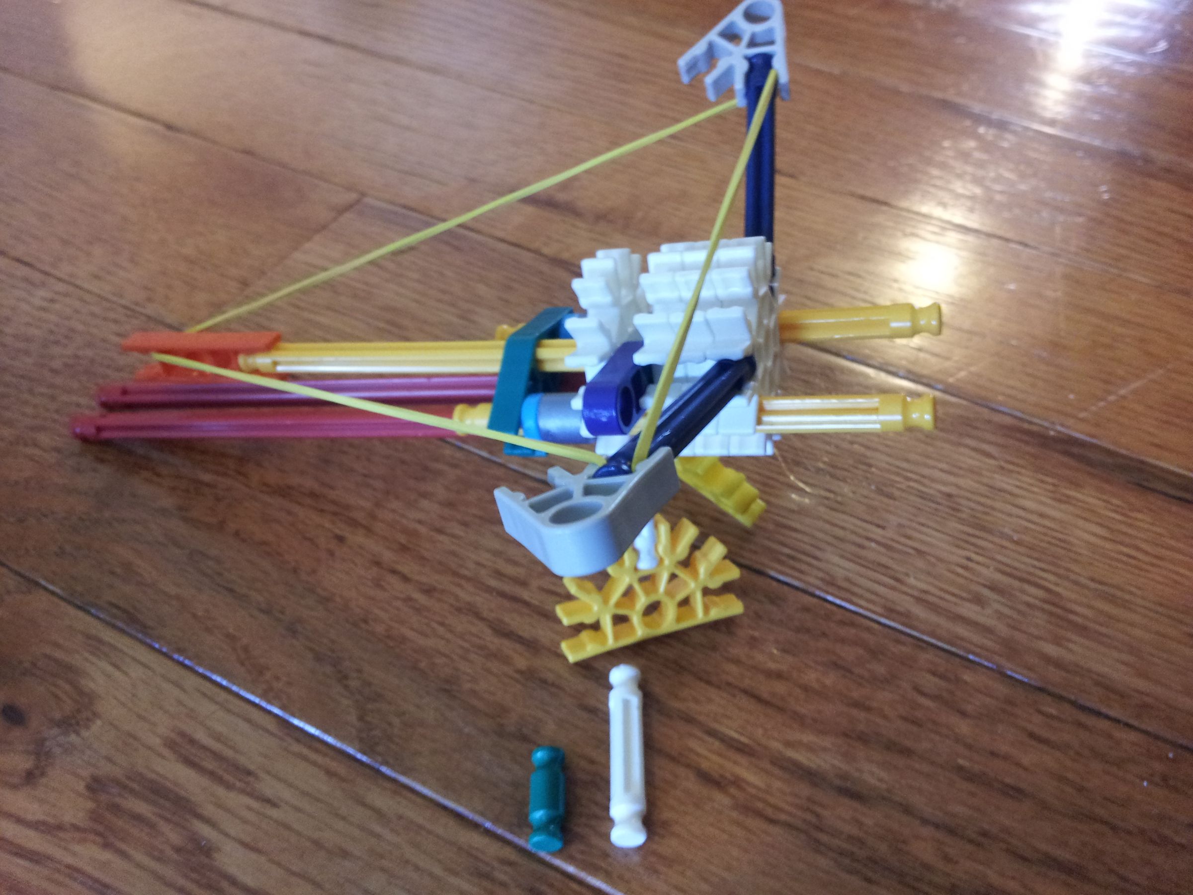 How to Make a Mini K'NEX Crossbow Turret : 4 Steps - Instructables