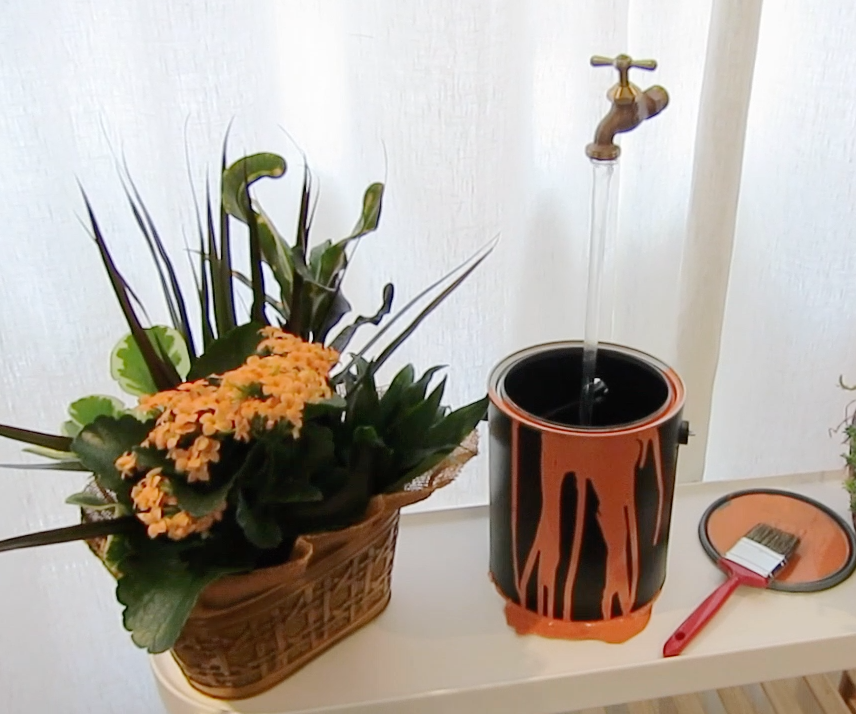 Paint Can Floating Tap Water Feature : 14 Steps (with Pictures ...