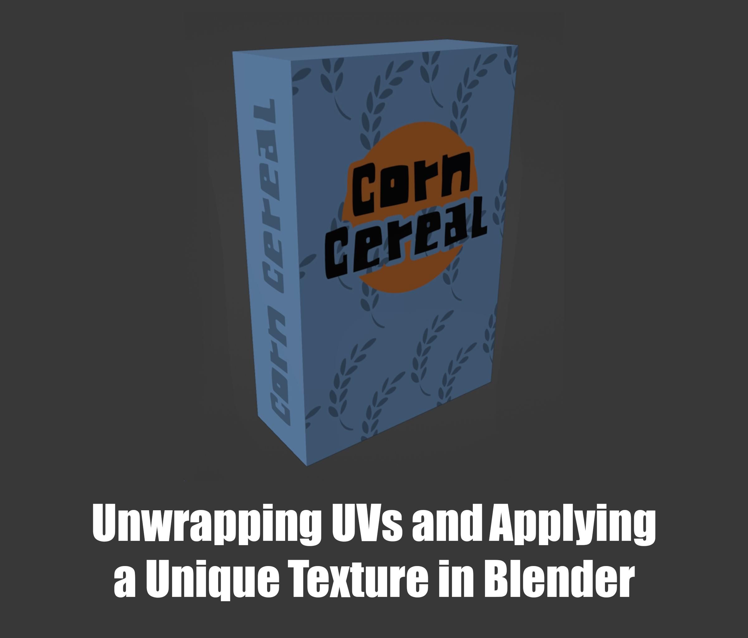 Tutorial: Unwrapping UVs and Applying a Unique Texture in Blender : 7 ...