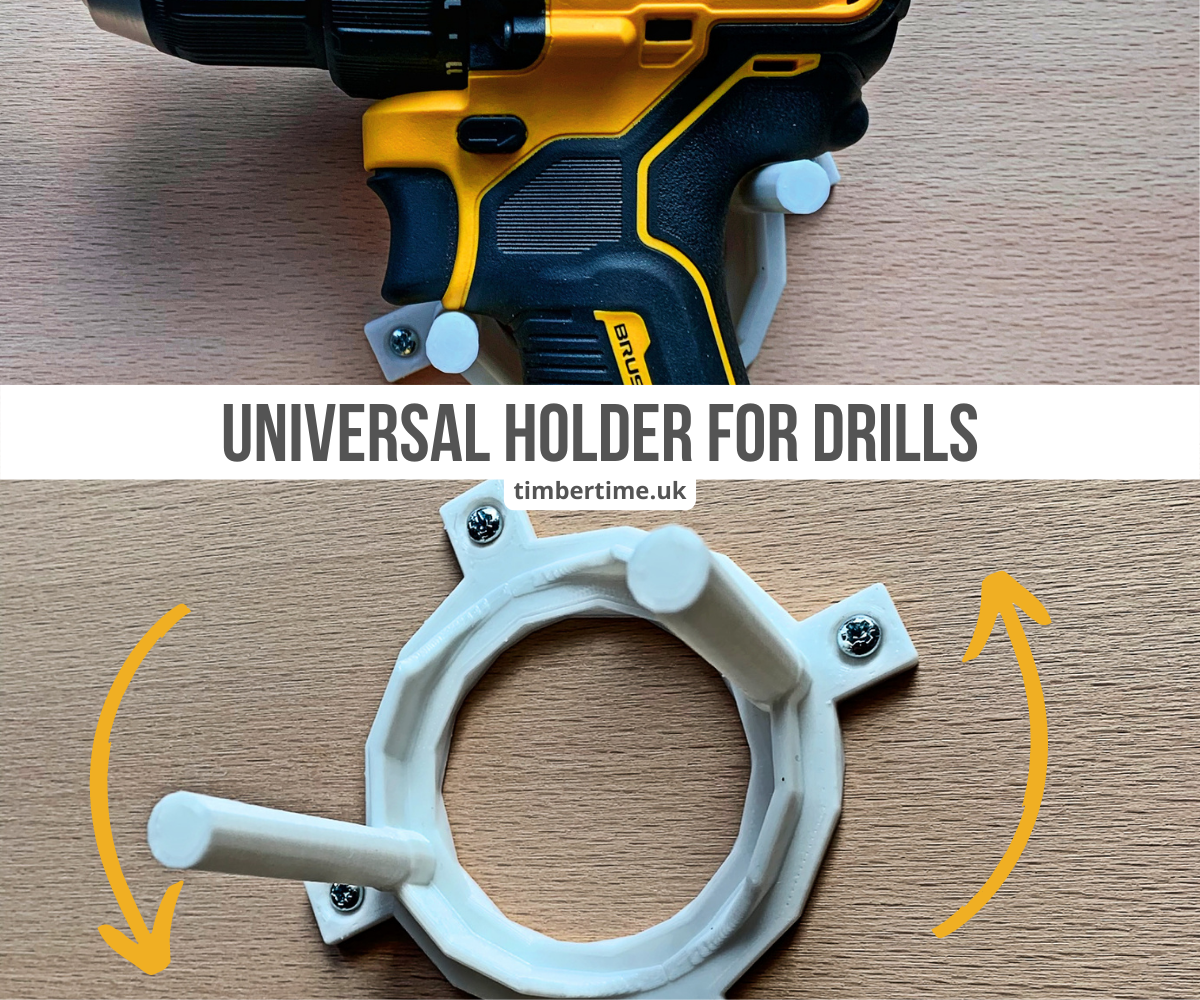 3D Printed Universal Drill Holder : 3 Steps (with Pictures) - Instructables