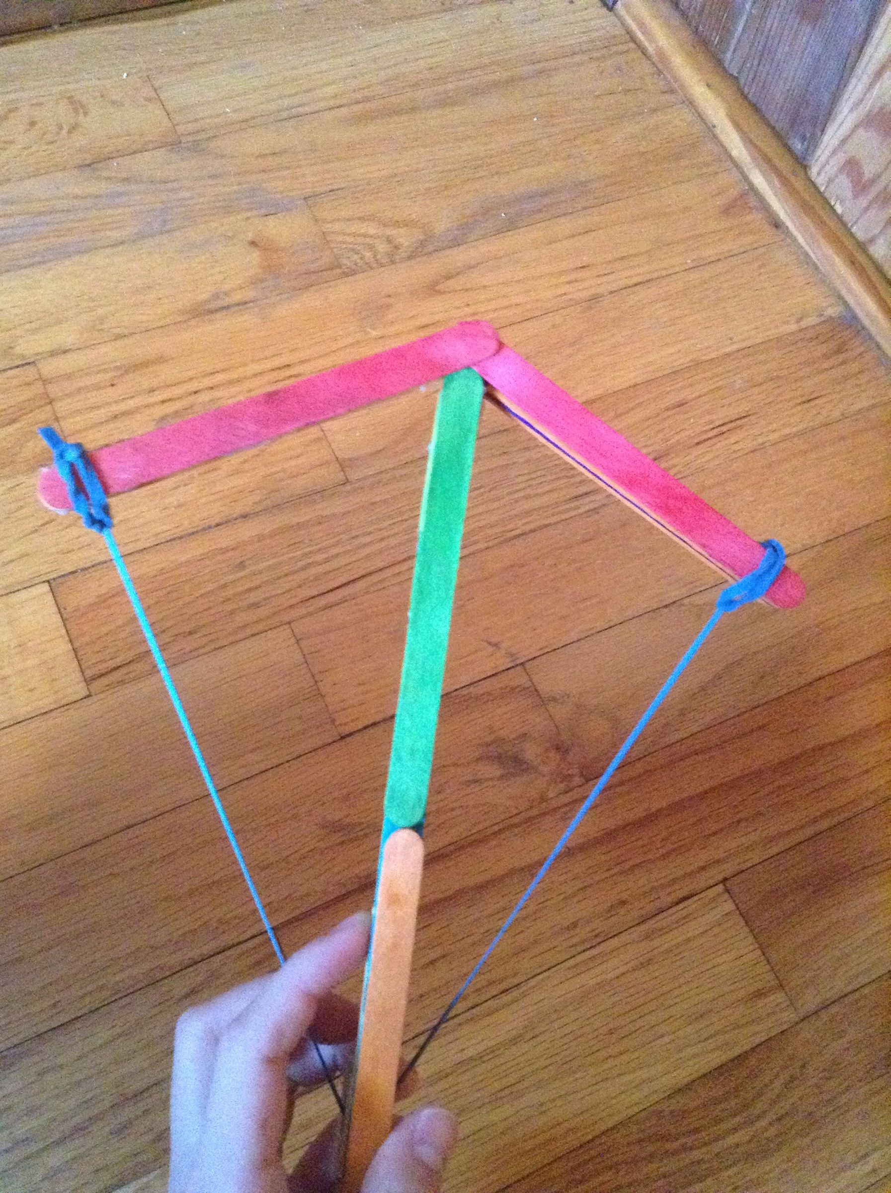 Popsicle Stick Crossbow : 6 Steps - Instructables