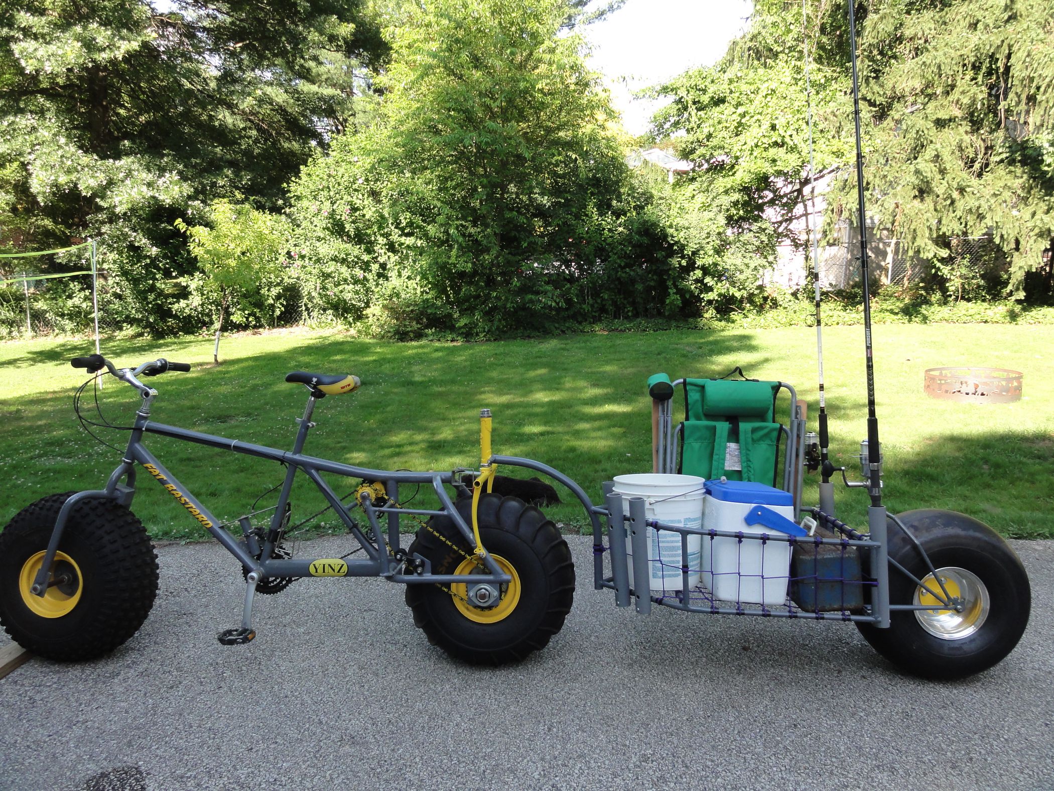 Single Wheel Fat Tire Surf Fishing Trailer : 9 Steps - Instructables