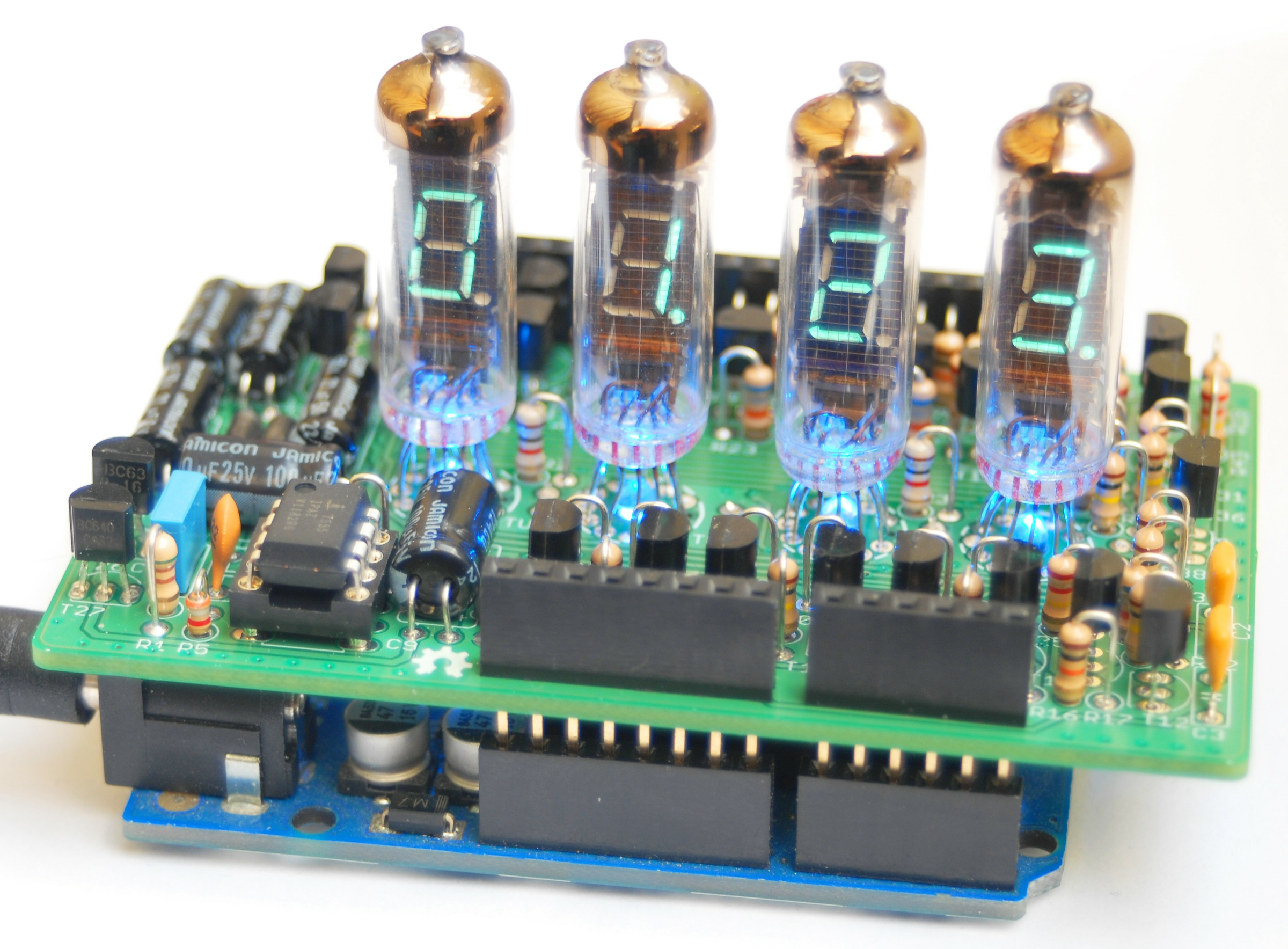 Shield for Arduino From Old Russian VFD Tubes: Clock, Thermometer, Volt ...