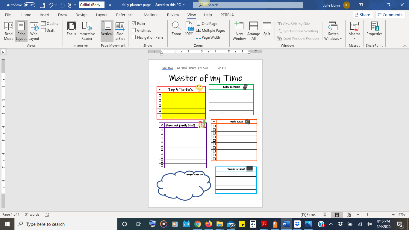 Time Management - Planner Page (3 Ways) : 7 Steps (with Pictures ...