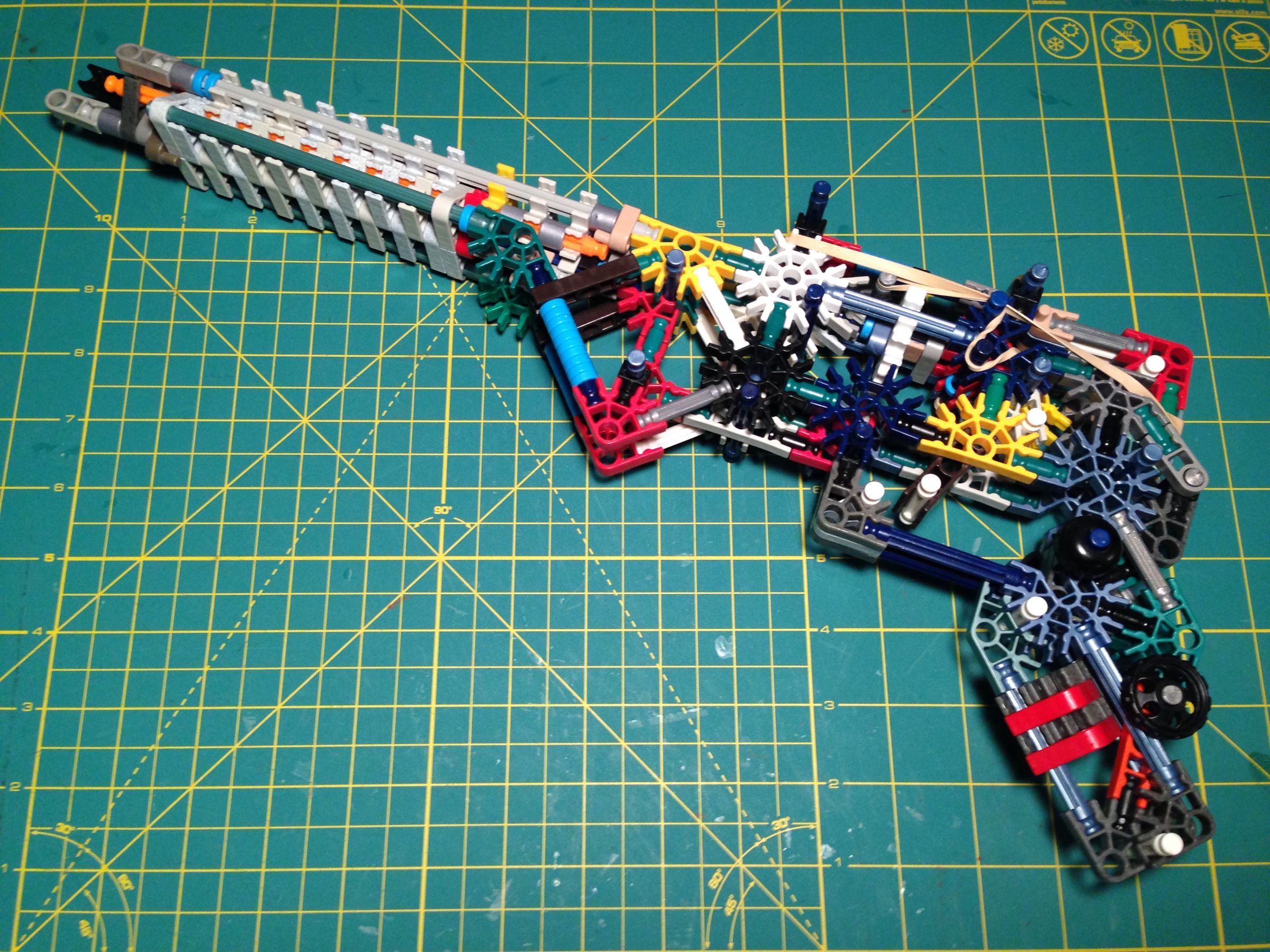 K'nex Whisper Pistol [Semi-auto, Unique Mech, 6 Shots] : 6 Steps ...