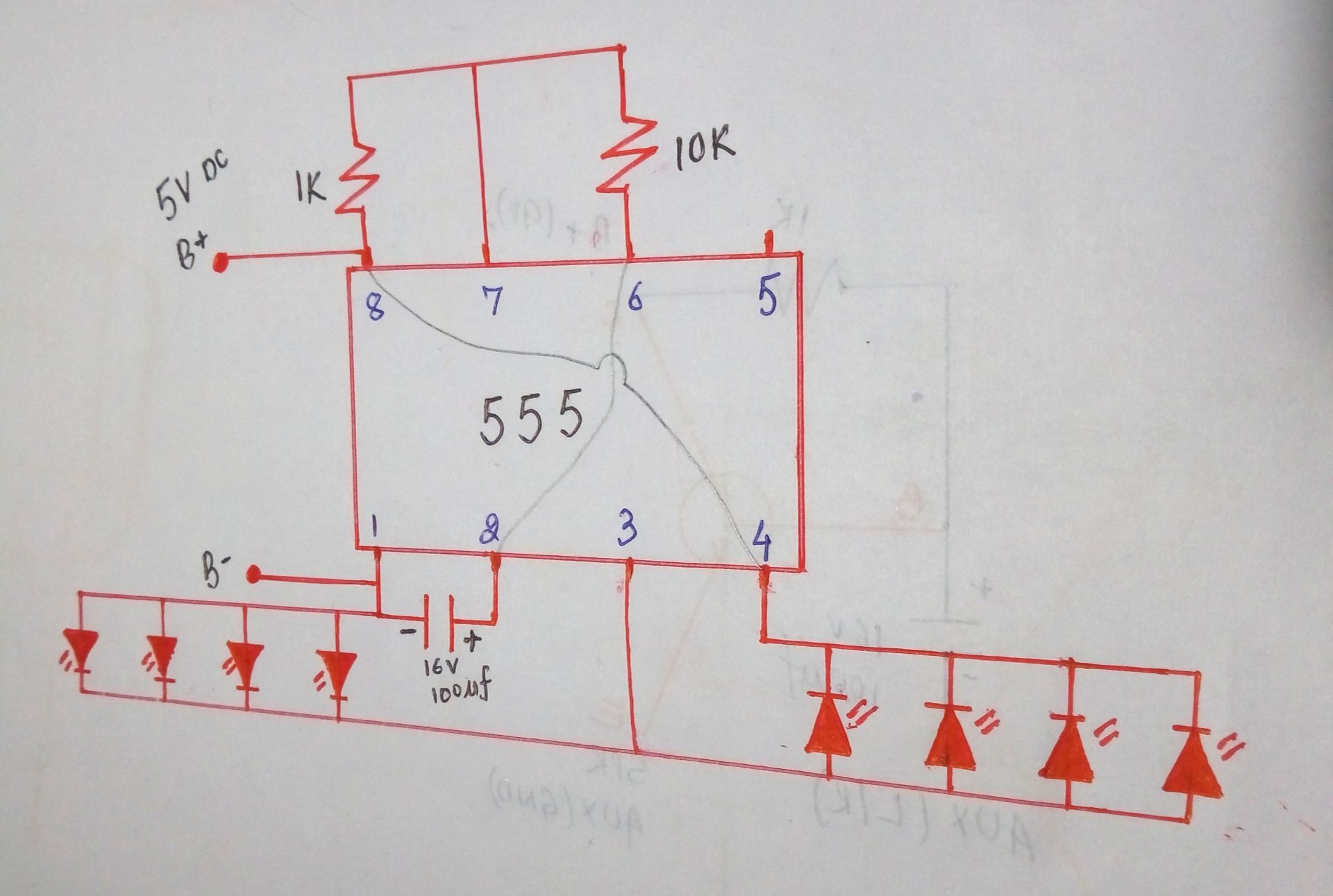 LED Blinker Using 555 IC : 5 Steps - Instructables