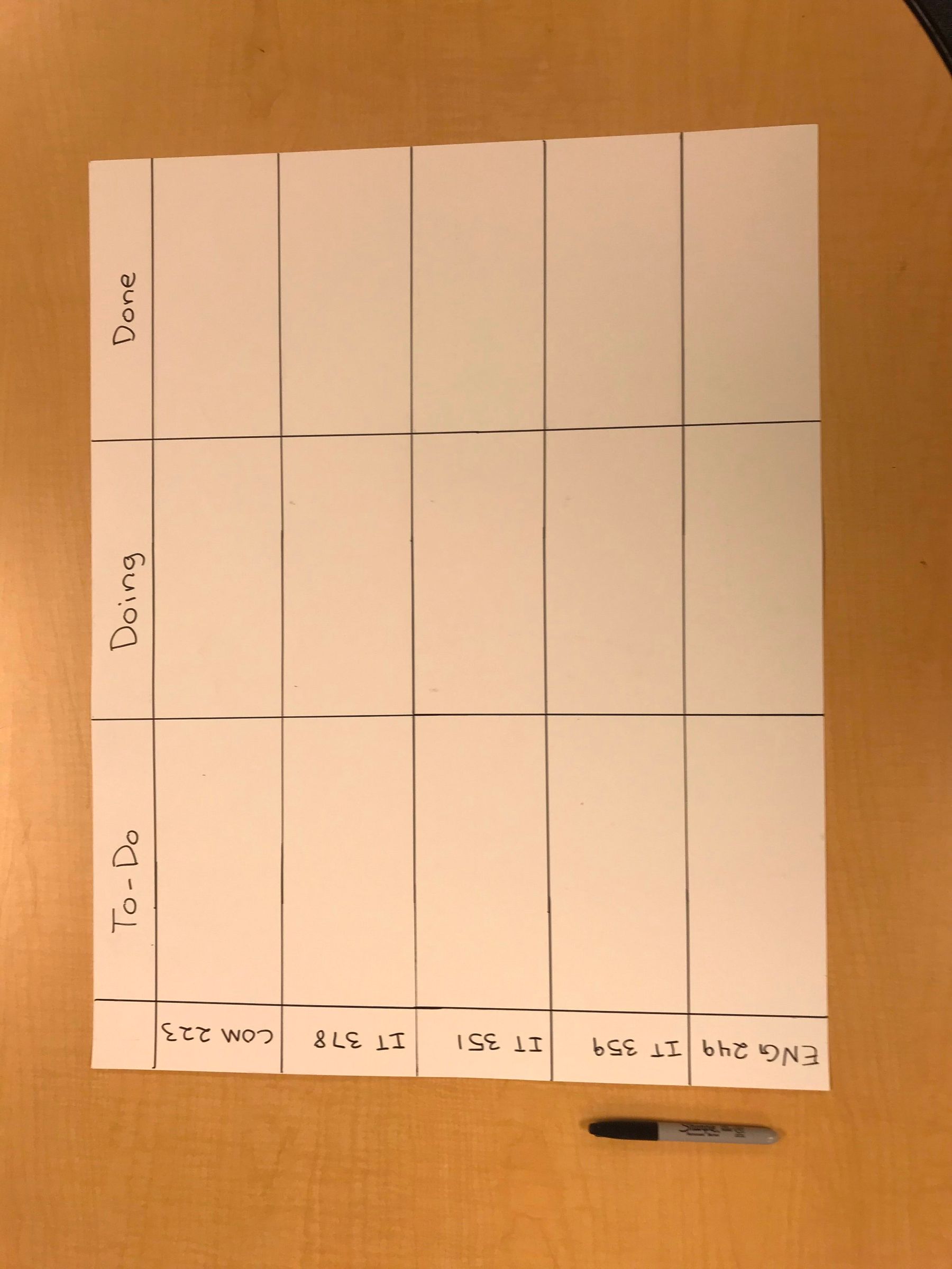 Visual Organizational Board for College Students : 7 Steps - Instructables