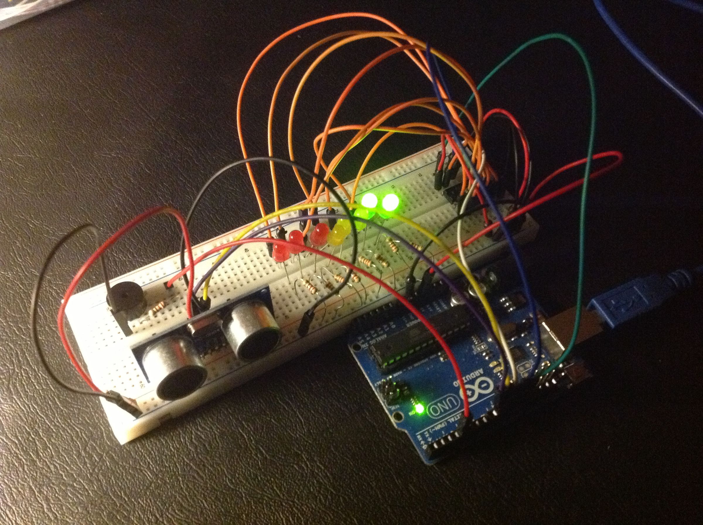Arduino - Ultrasonic Sensor With LED's and Buzzer : 5 Steps - Instructables