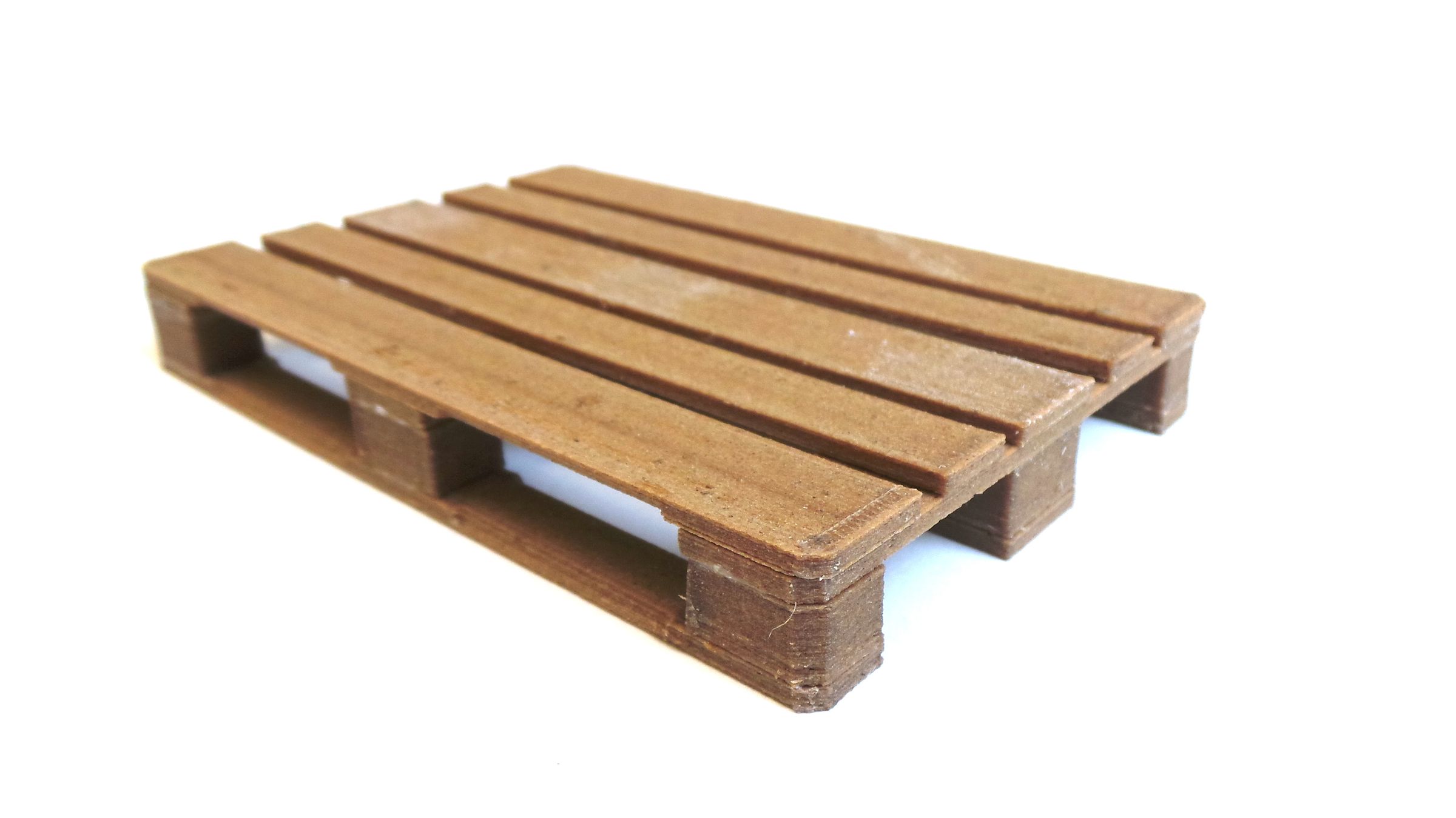 3D-printed Scale Model of EUR Pallet (made of Wood-based Filament) : 6 ...