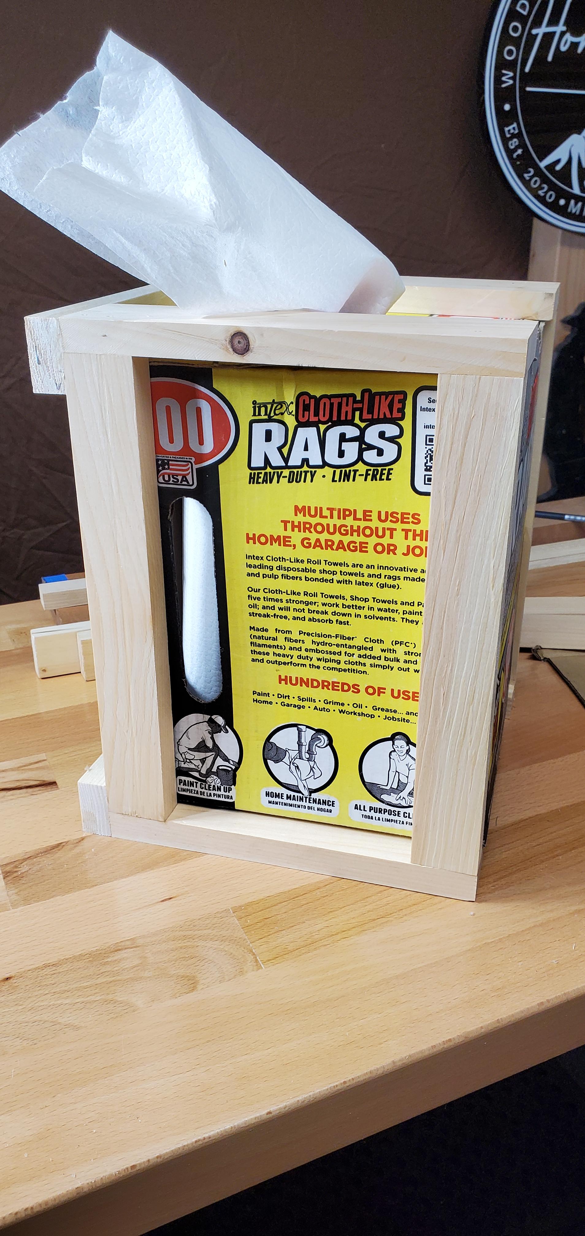 Shop Towels & Rag Storage Dispenser : 9 Steps - Instructables