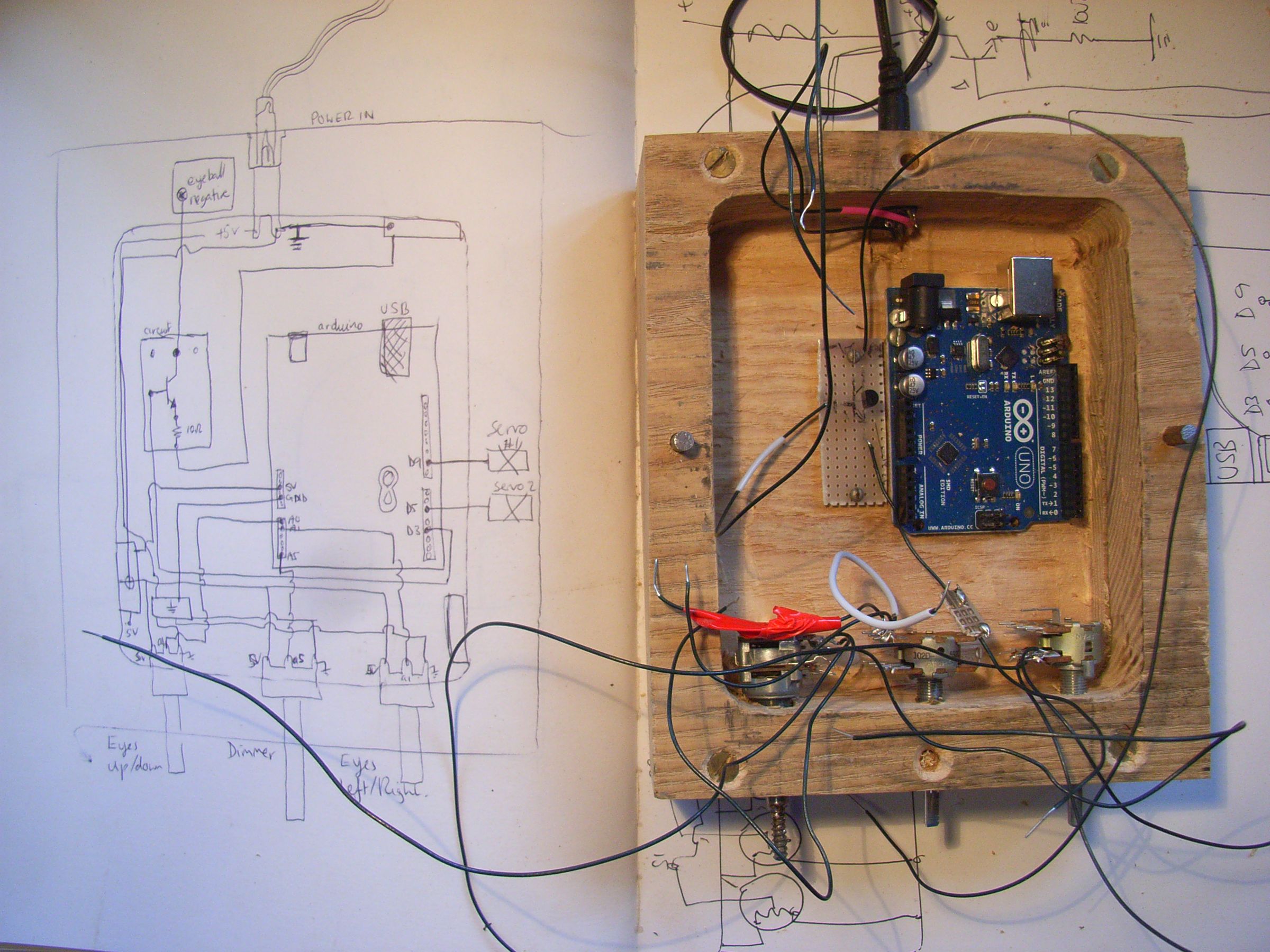 Arduino Controlled Animatronic Wooden Head (reading Lamp) : 13 Steps ...