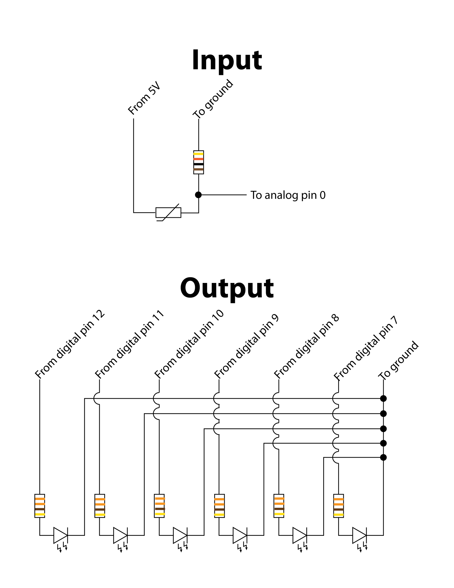 Arduino-Powered Binary Thermometer : 4 Steps - Instructables