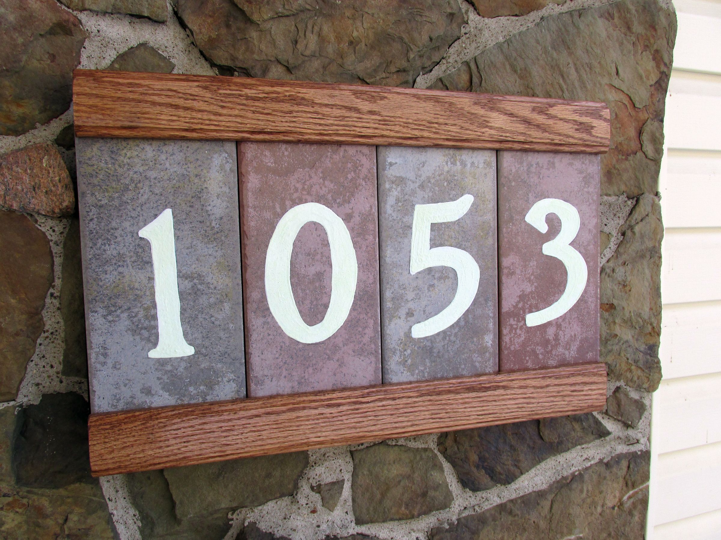 Hand Made Address Plaque With Glowing Numbers & Secret Compartment ...