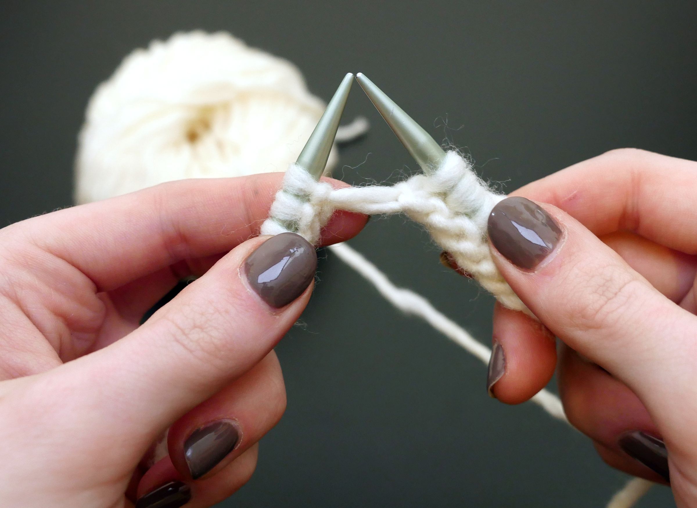 How to Do the Knit Stitch : 6 Steps - Instructables