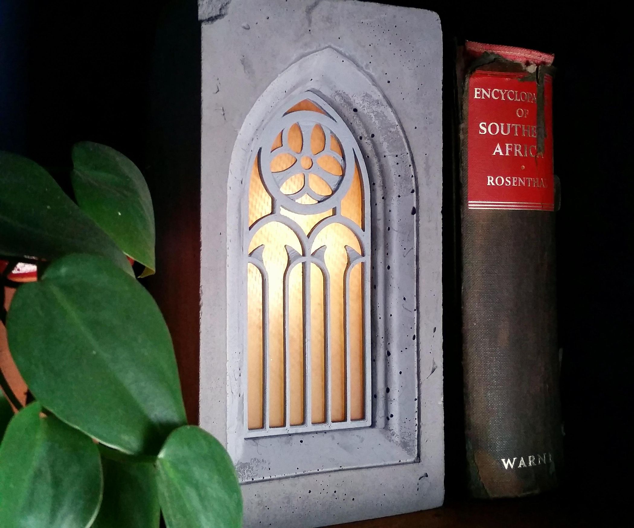 Solar Concrete Gothic Window Lamp (Remix) : 11 Steps (with Pictures ...