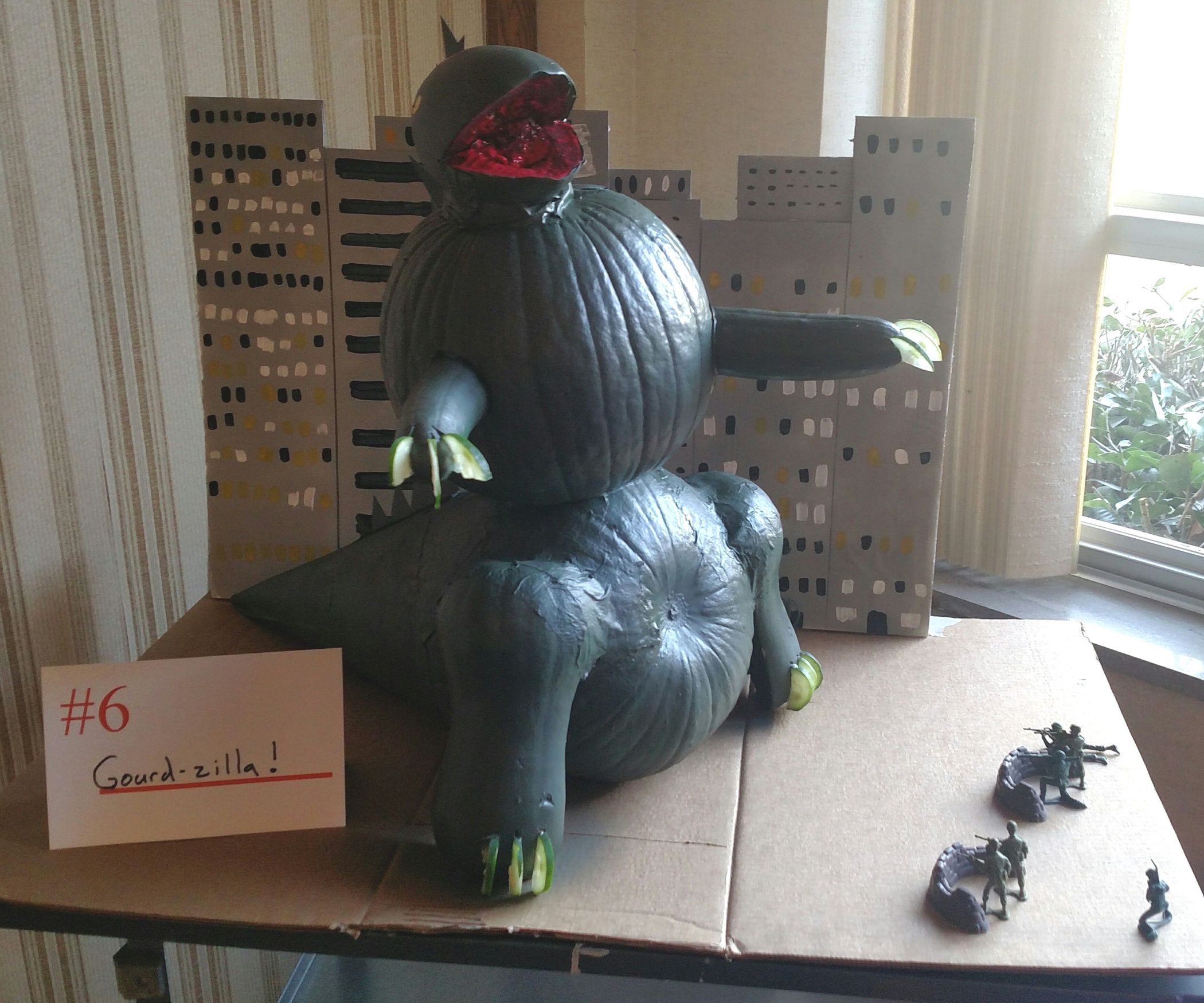 GOURDZILLA! - Godzilla Pumpkin : 11 Steps (with Pictures) - Instructables