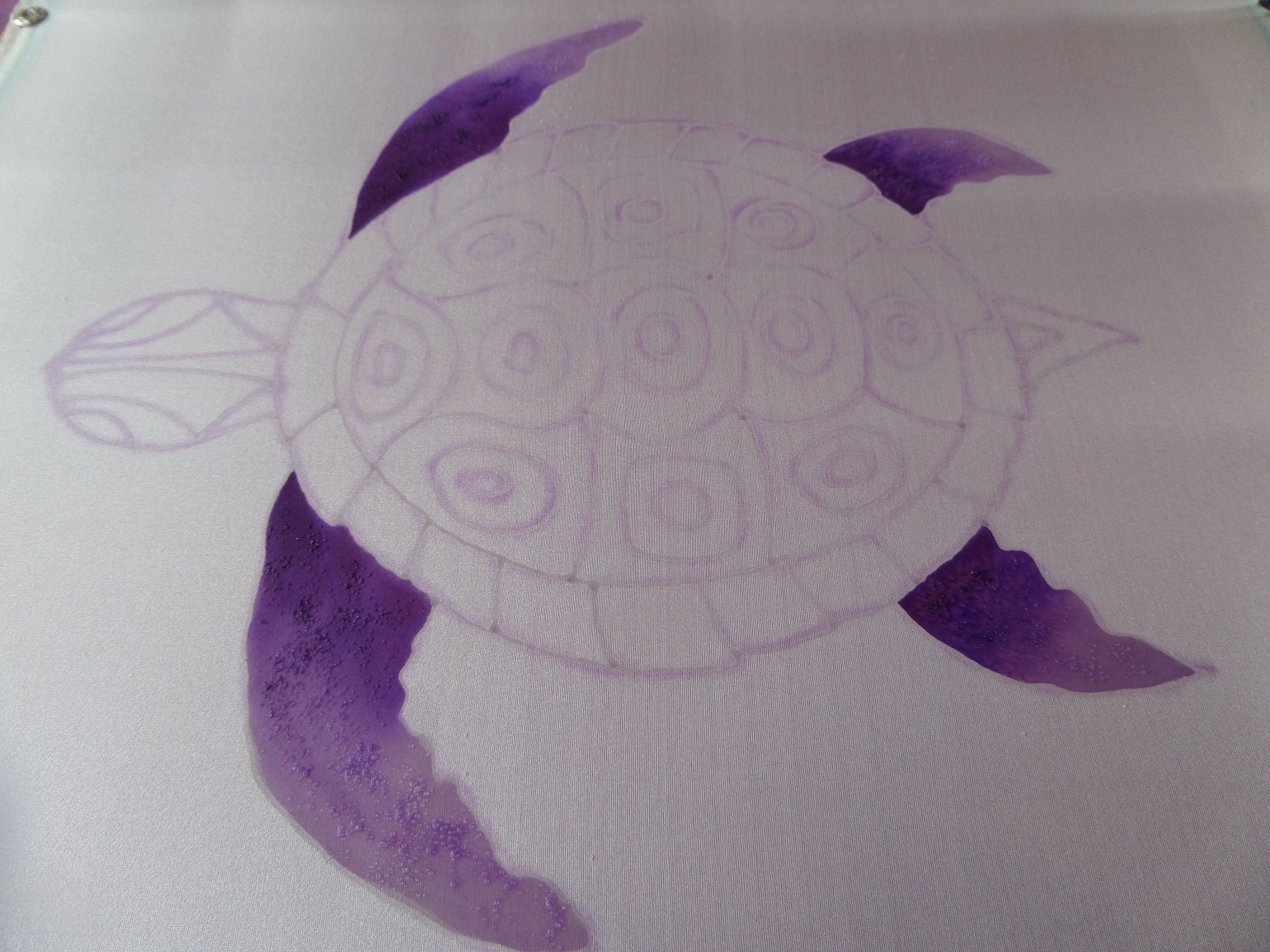 "Purple Turtle" Silk Painting : 14 Steps (with Pictures) - Instructables