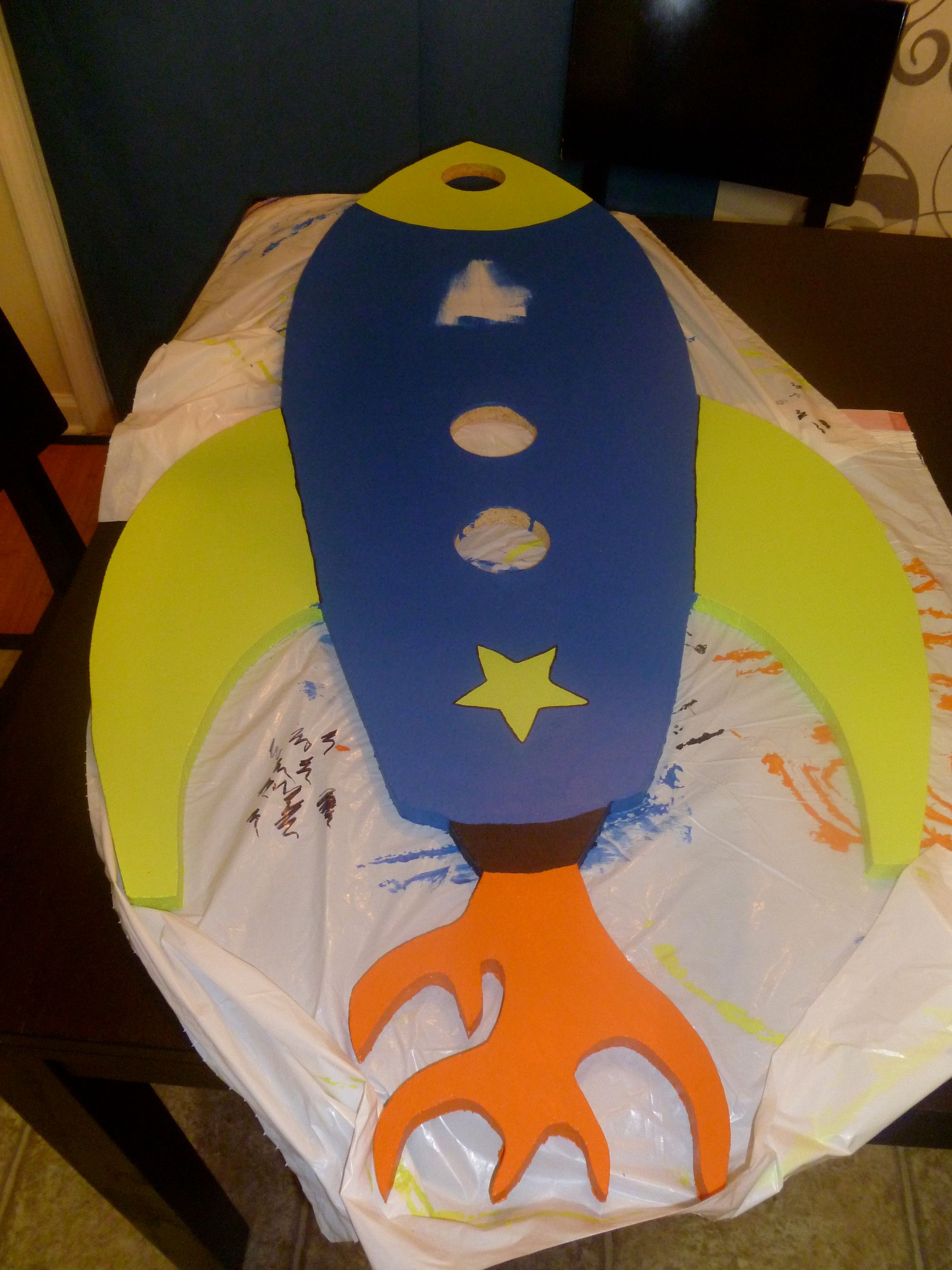 Wood Rocket Ship With LED Lights : 8 Steps (with Pictures) - Instructables