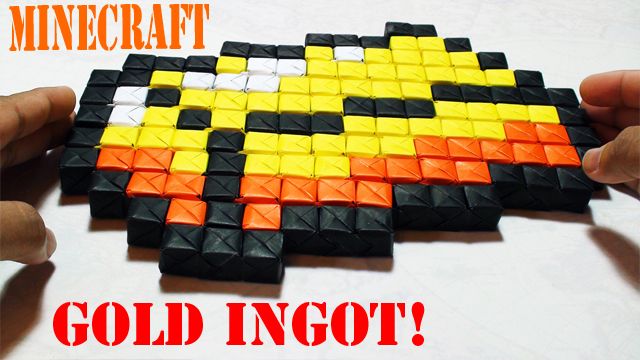 Minecraft Gold (BUDDER) Ingot Origami (Sonobe) Tutorial! - Instructables