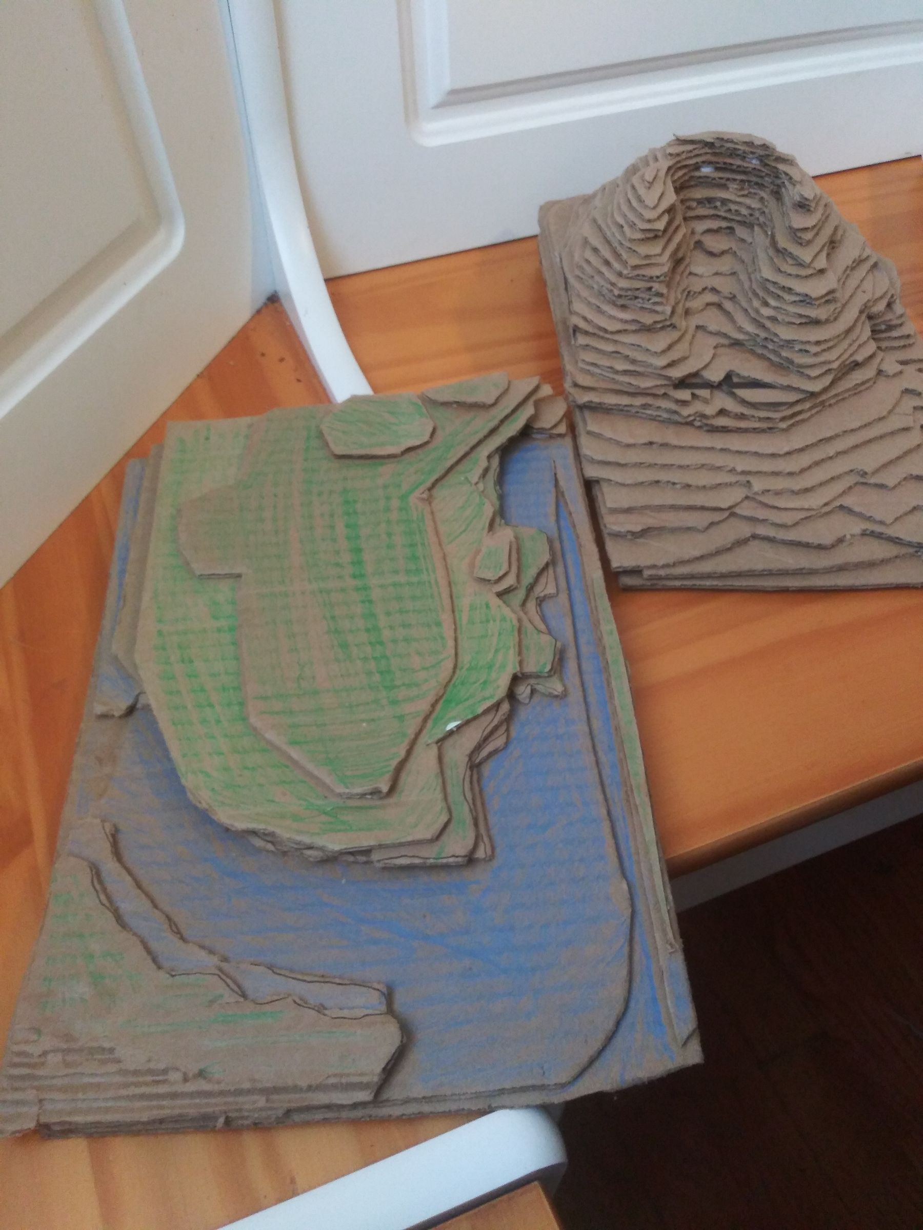 Cardboard 3D Topography: Favorite Places Project : 9 Steps (with ...