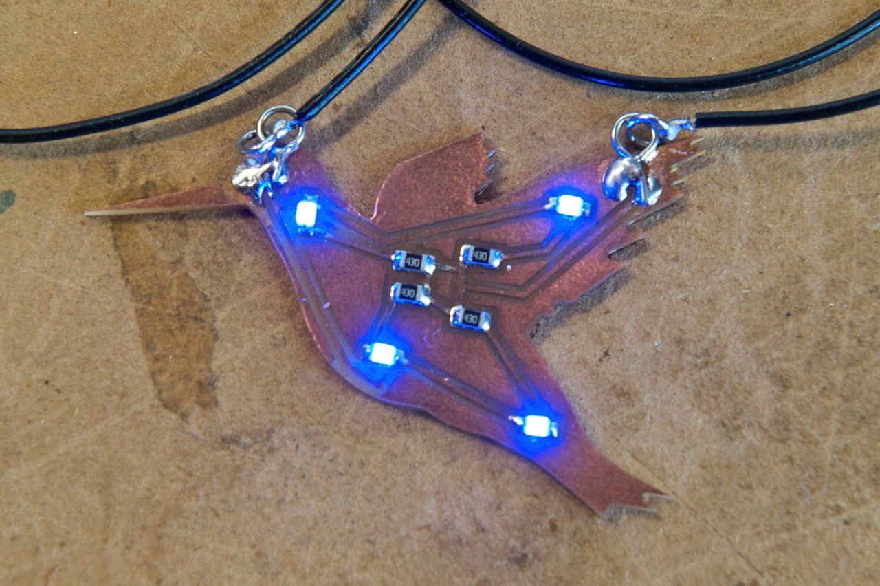 PCB Hummingbird Necklace : 7 Steps (with Pictures) - Instructables