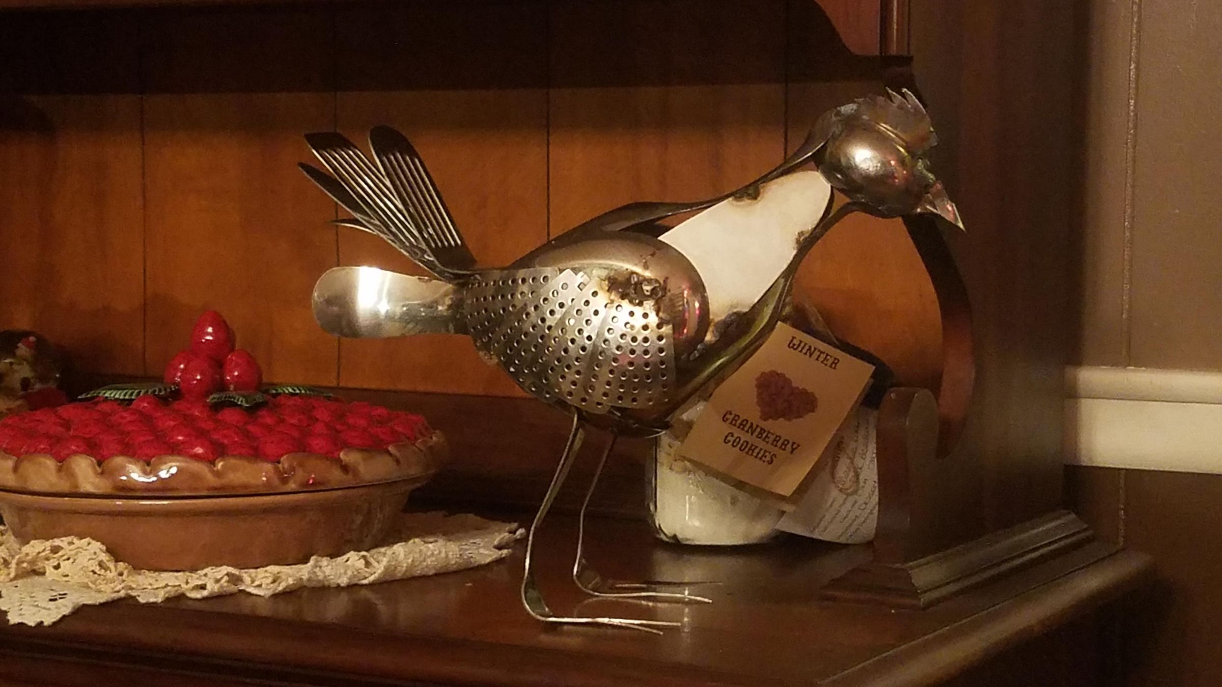 Kitchen Chicken—Sculpture of a Chicken Made From Kitchen Utensils ...