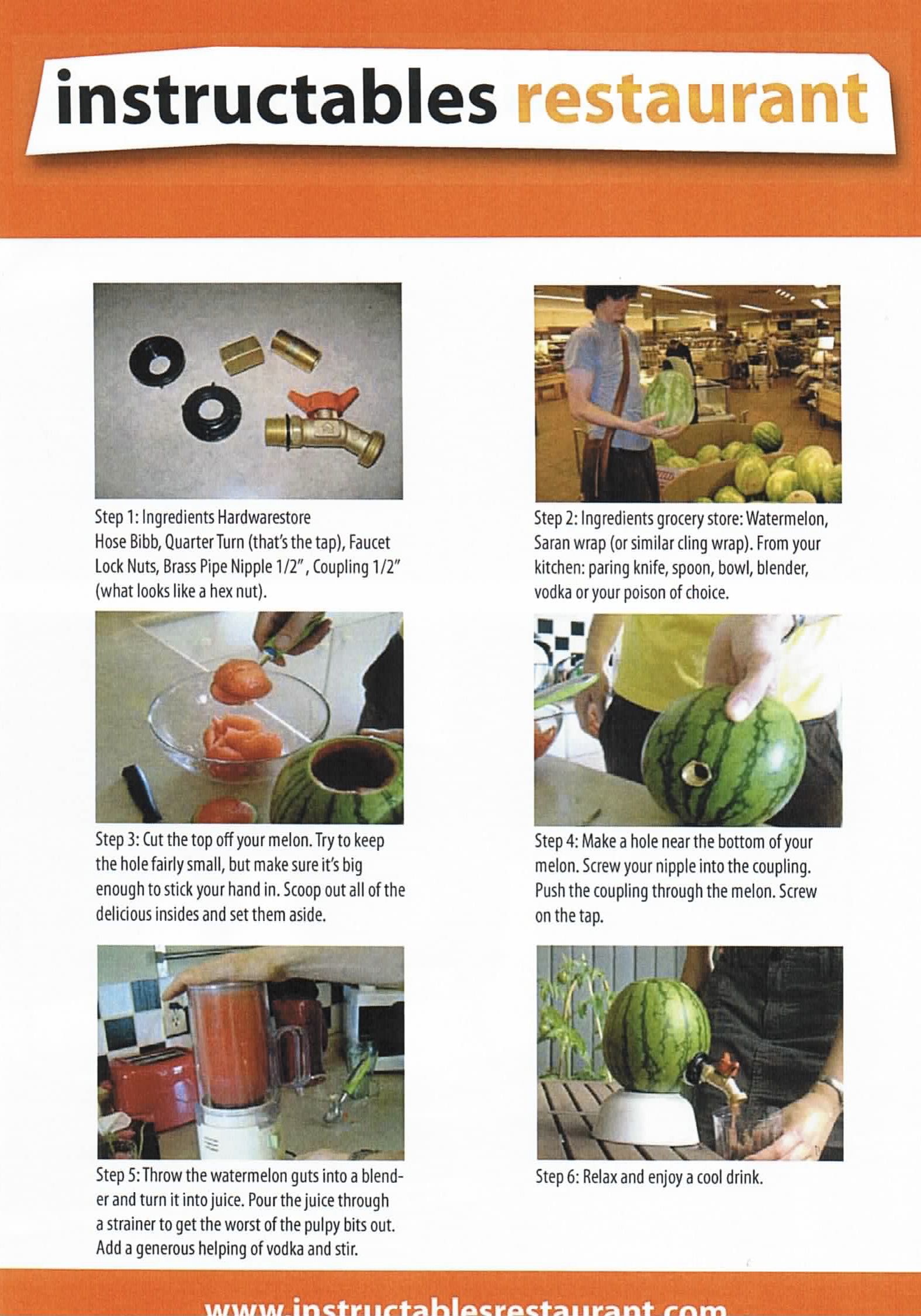 Instructables Restaurant Handouts (with Pictures) - Instructables